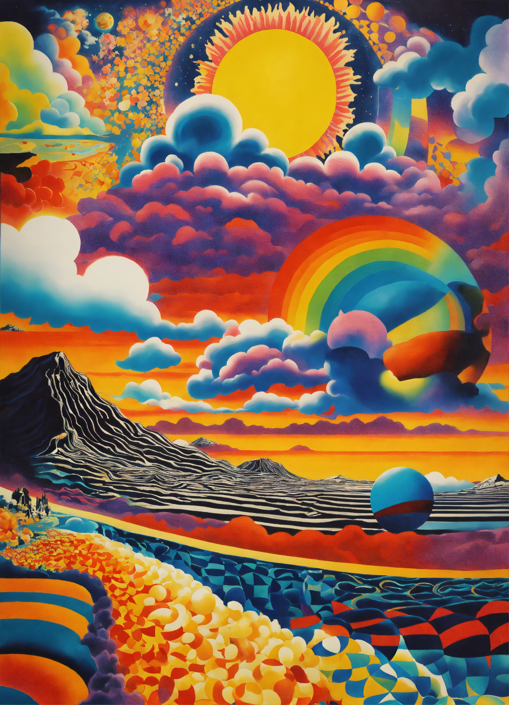 Lexica - Japanese vintage poster ,oriental , psychedelic cosmic realm ...