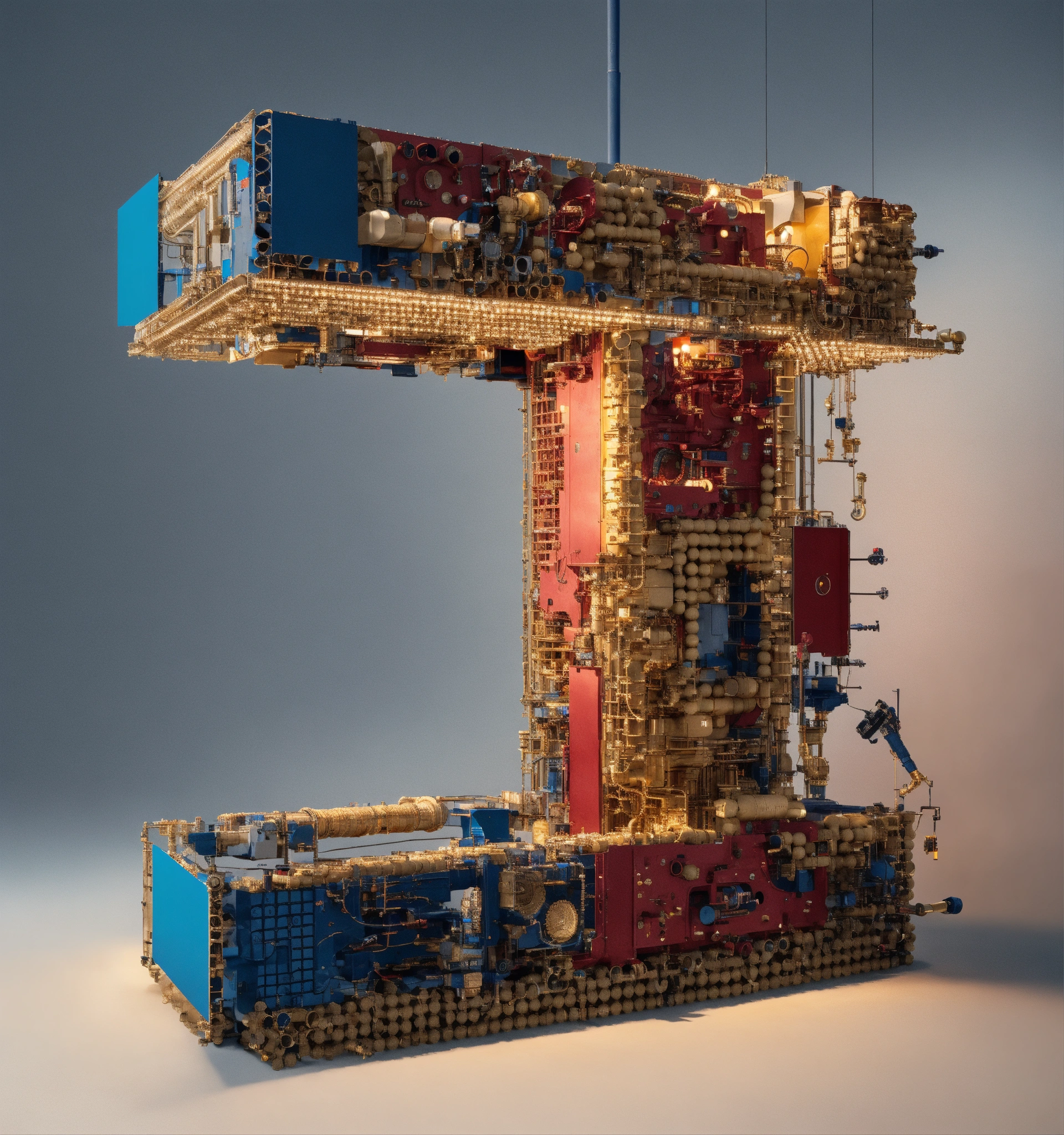 Lexica - Visualize the word vast using machine parts