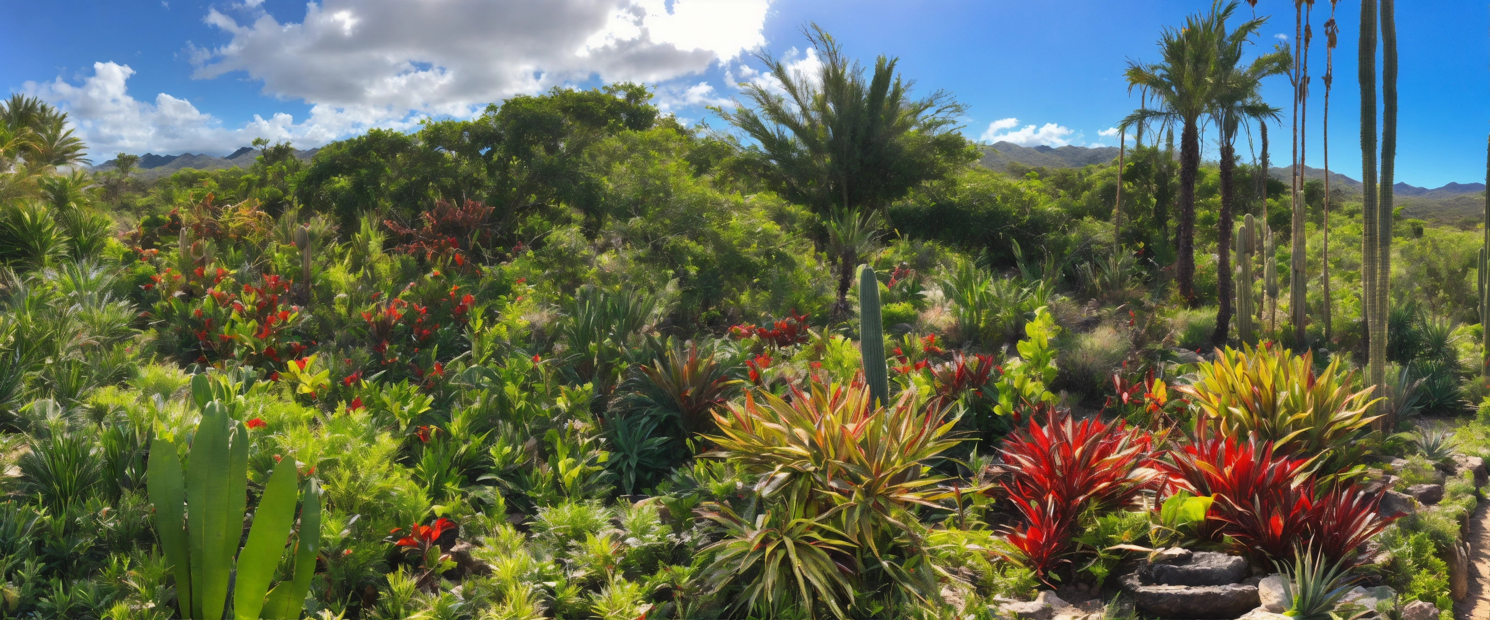 Lexica - Tropical jungle with native plants from Puerto Rico mixed with ...