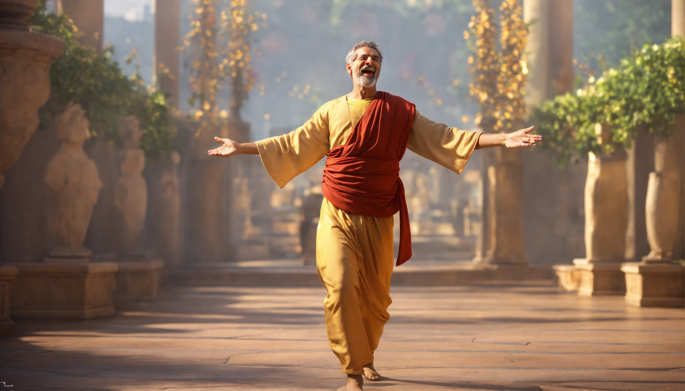 Lexica - Stoic man, joyful, dancing with delight, recognition ...