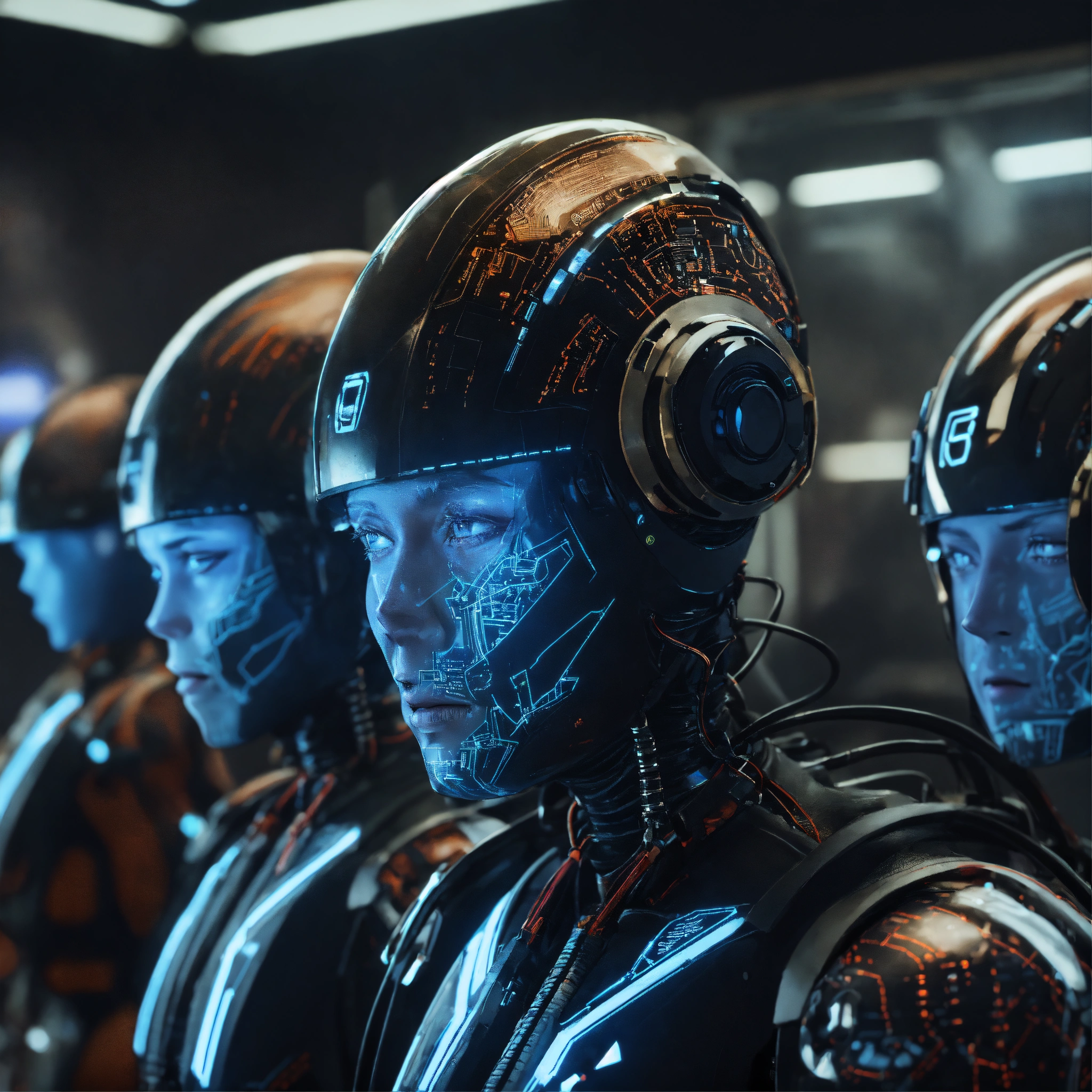 Lexica - Group of 3 black cockroach faced humanoids with detailed ...