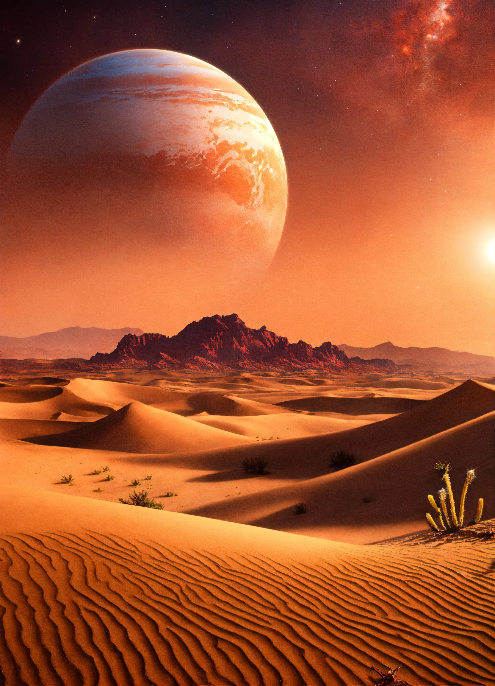 Lexica - Scorpio Pluto zodiac theme with desert oasis background with ...