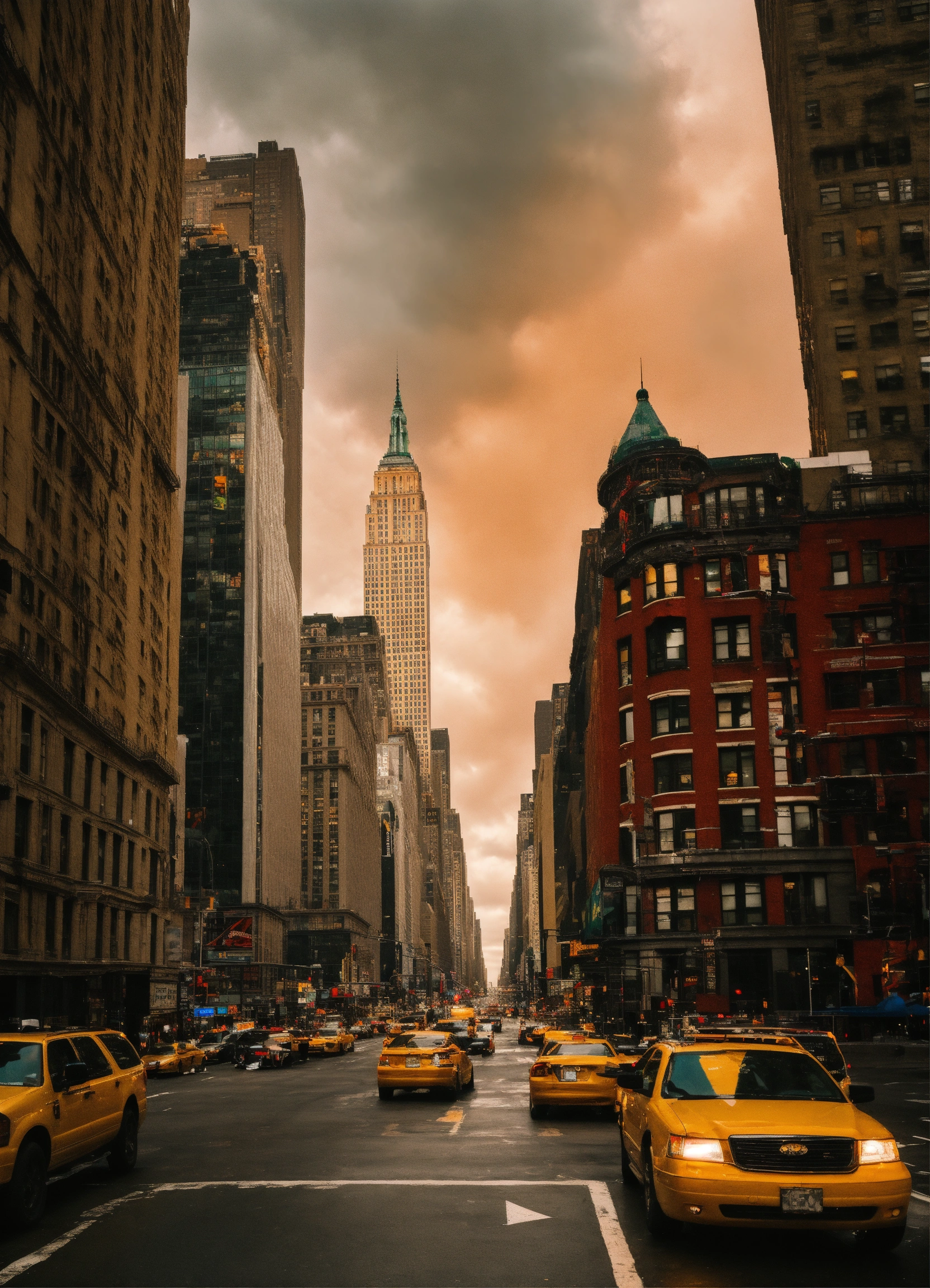 Lexica - New york in a cloudy day