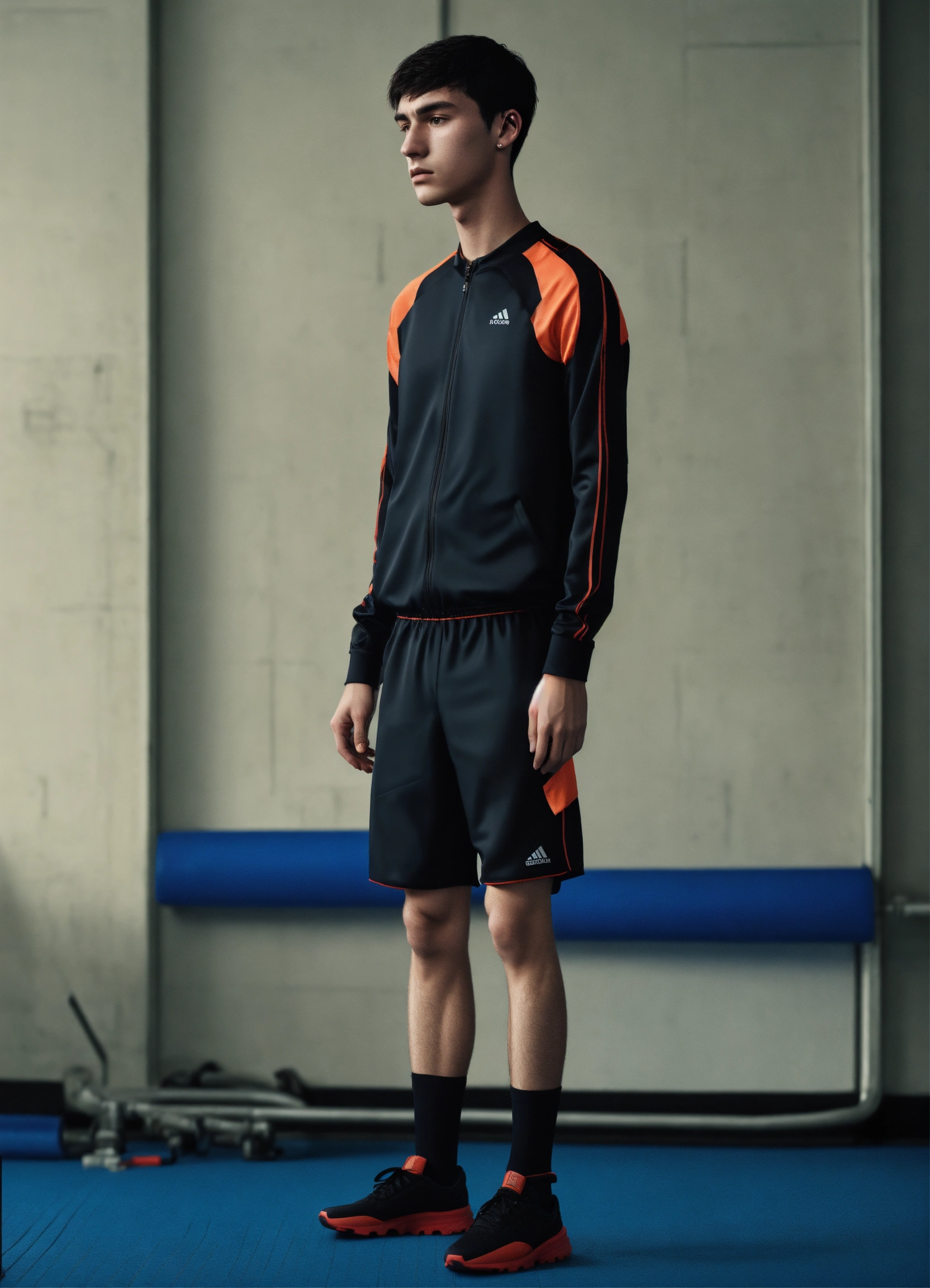 Lexica - A realistic photo of a 20 years old thin boy, dark short hair ...