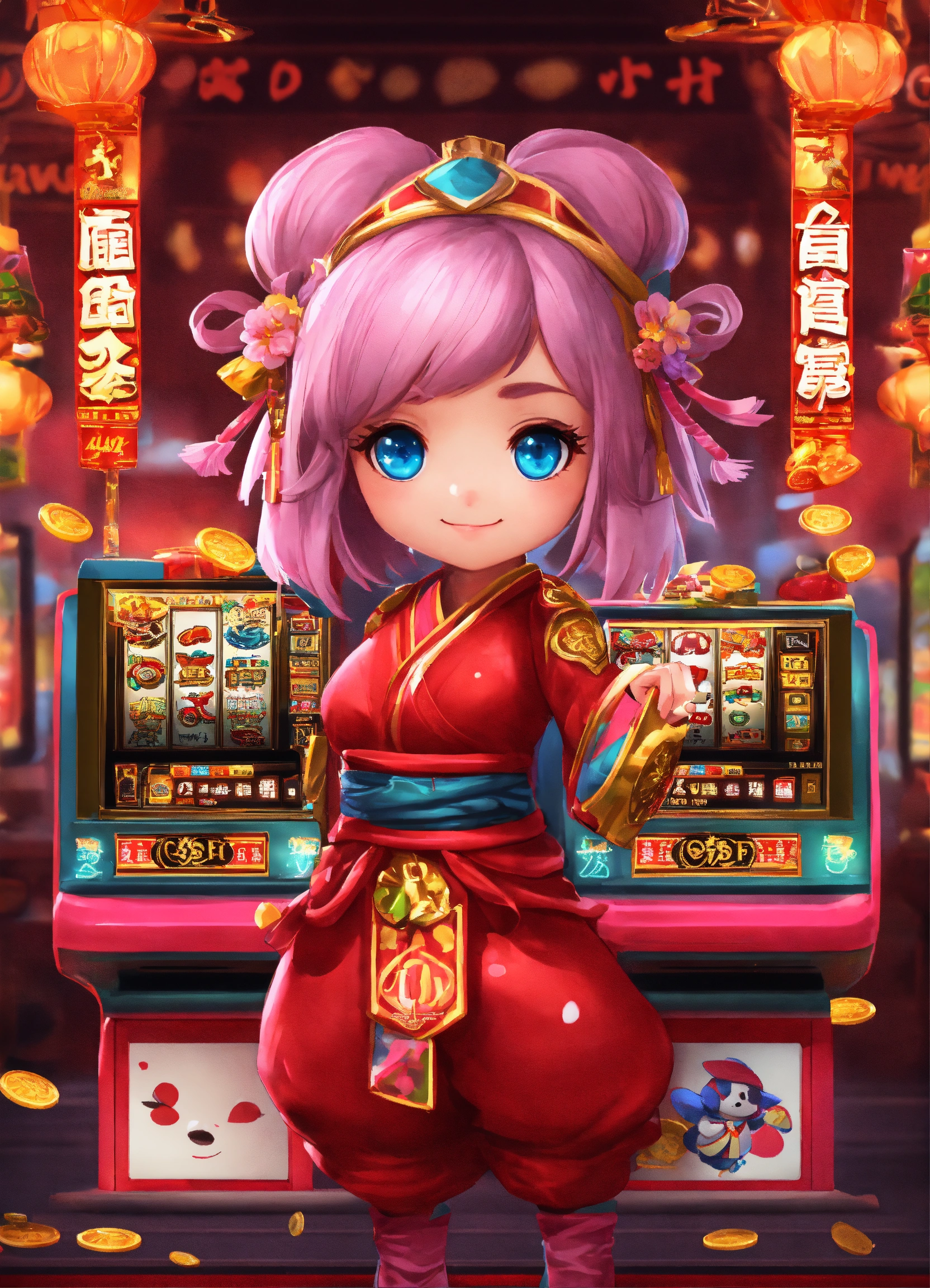 Lexica - A cutie Q version character ninja small lady slot machine ...