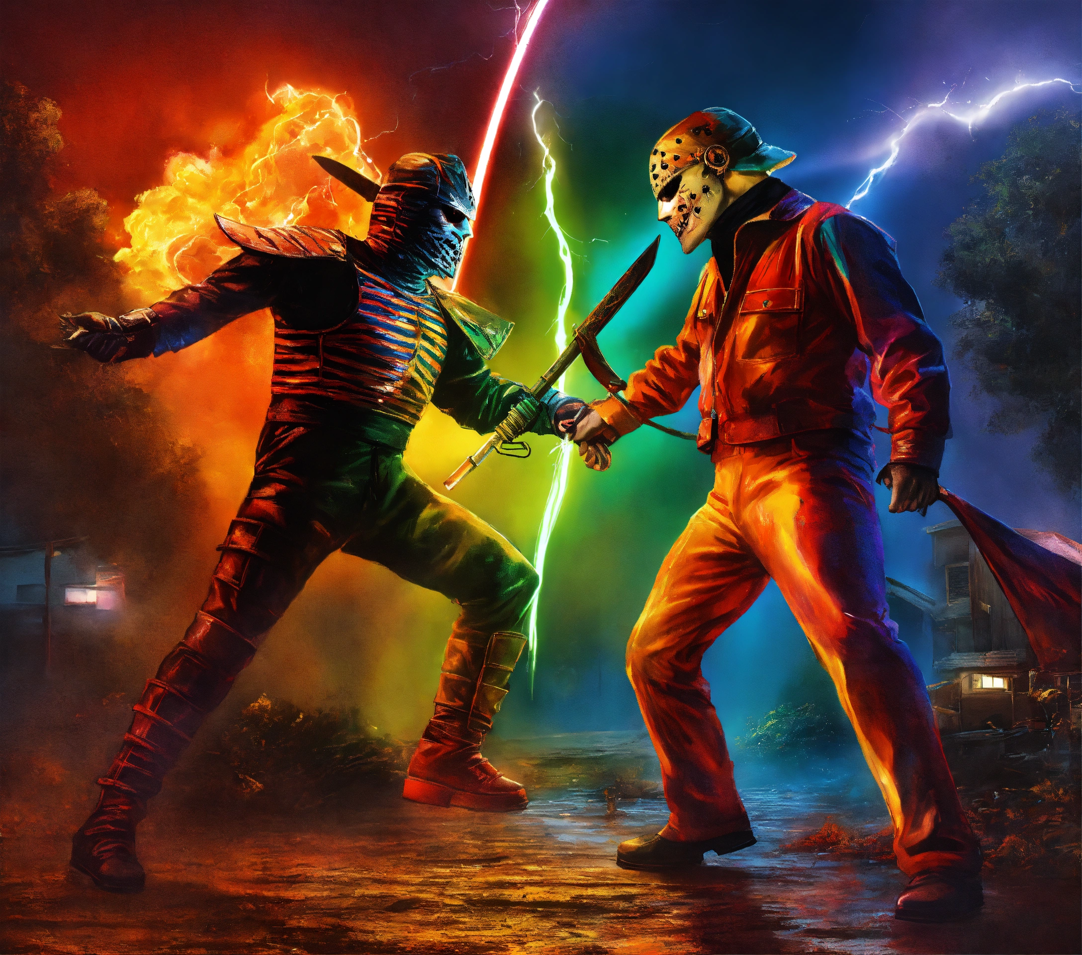Lexica - Nightmare on elm st freddie vs jason god rainbow thunder