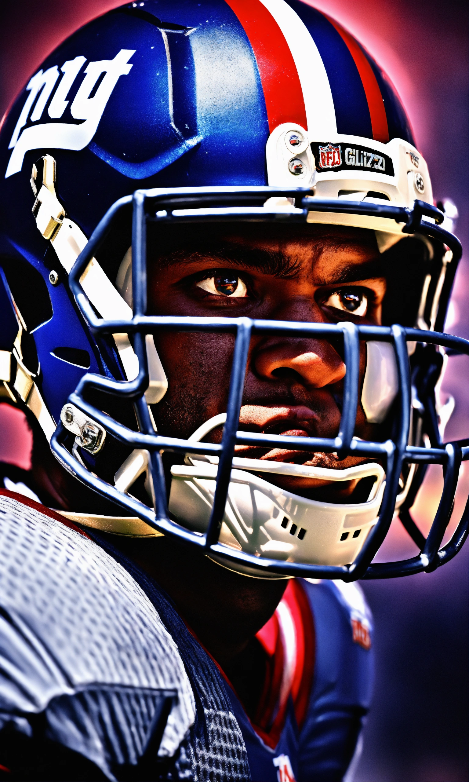 Lexica - High end aggressive nfl football player, photography, dramatic ...