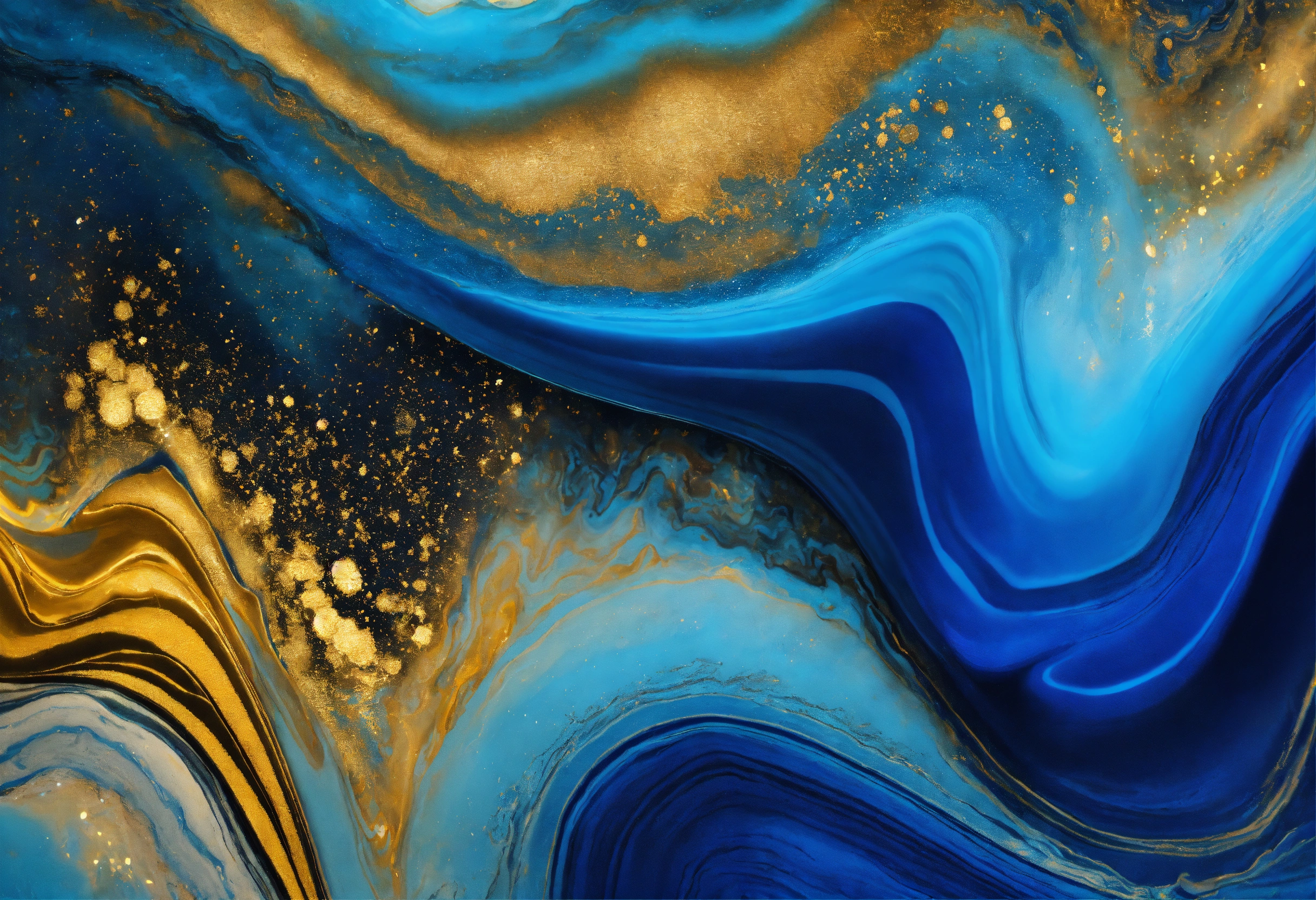 Lexica - Shades of hue of blues flowing texture, marbling, add blue and ...