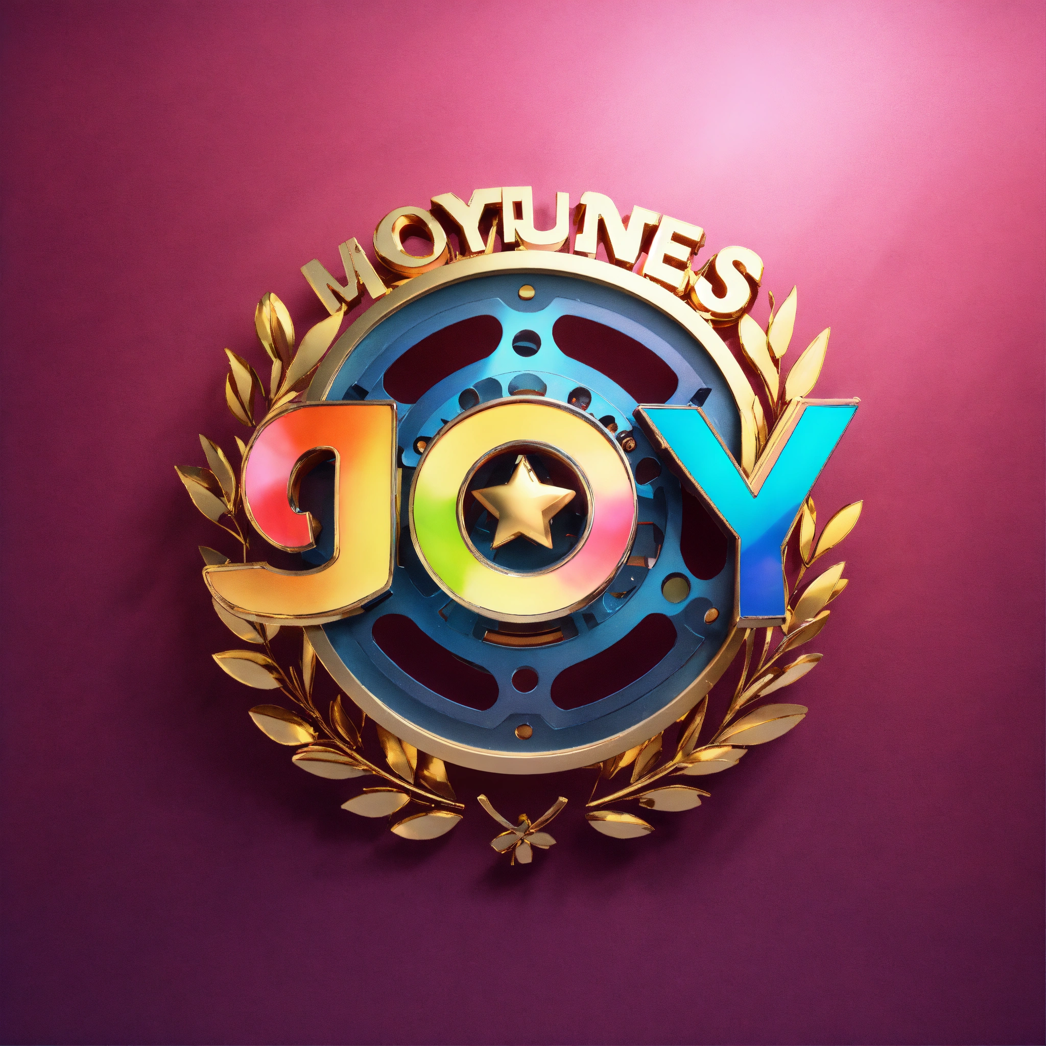 Lexica - Movie production logo, text composition "joy films", 3d ...