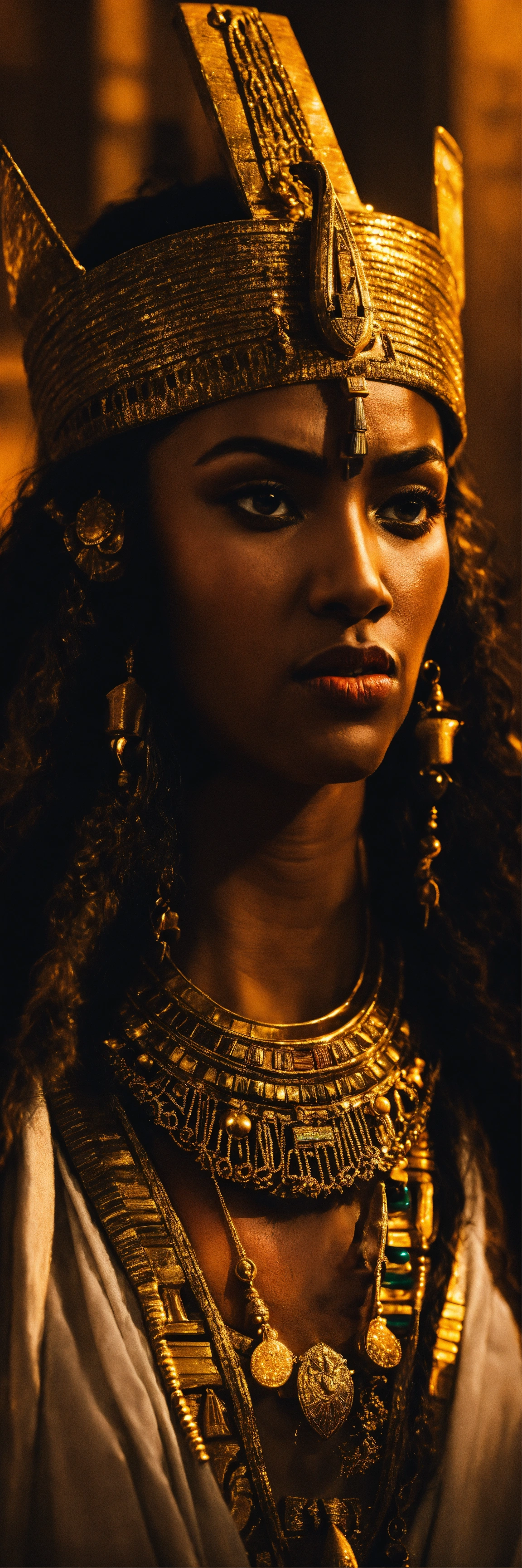 Lexica - An evil portrait of a cruel and angry Ethiopian Egyptian ...