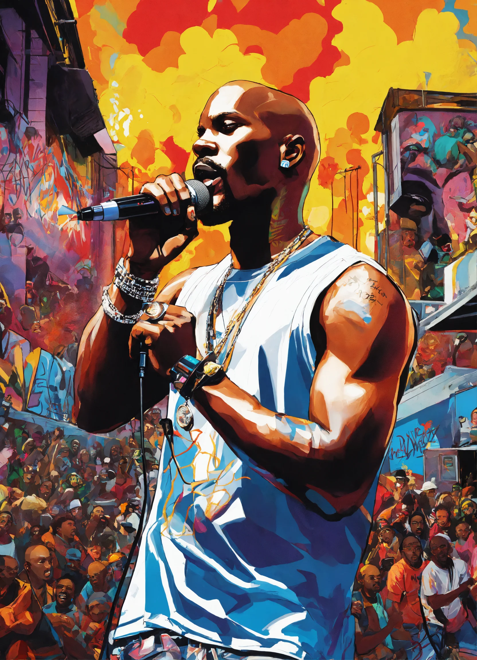 Lexica - Earl Simmons, known professionally as DMX, signing rap into a ...