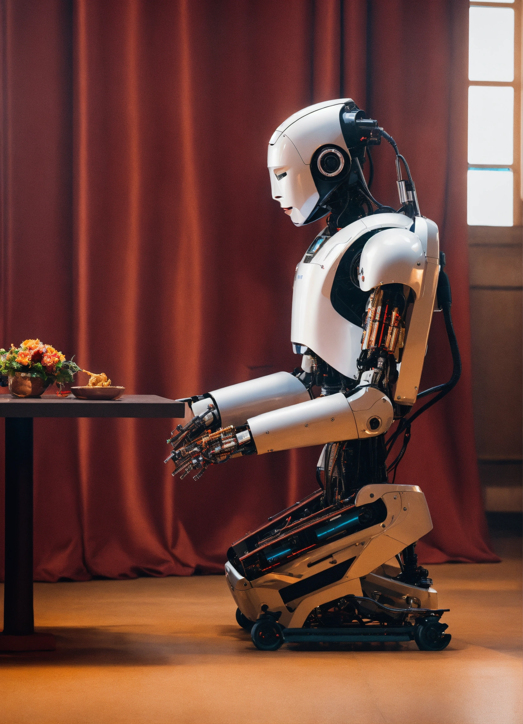 Lexica - Elon Musk and a robot granting each other with Namaste