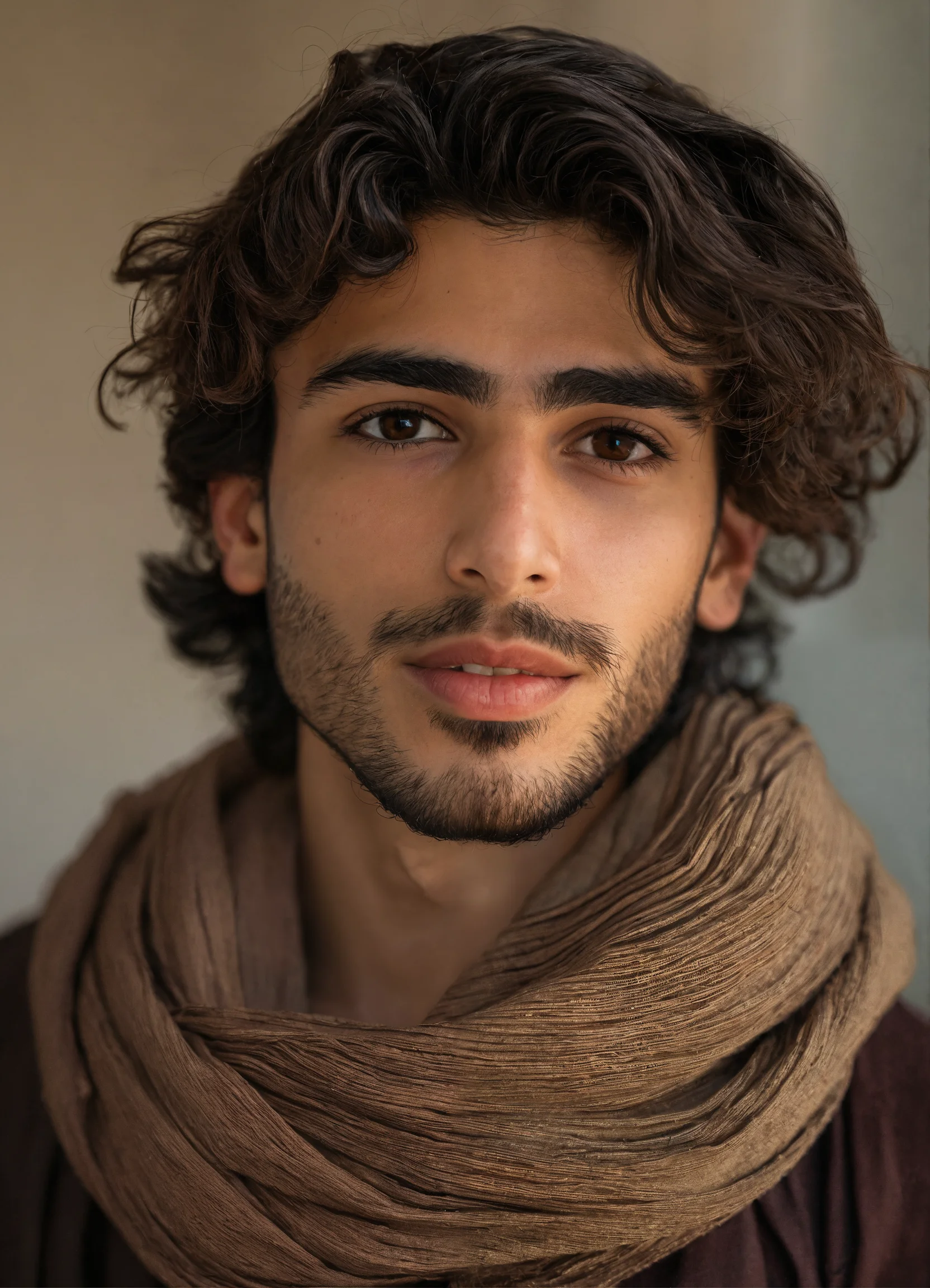 Lexica - Hombre guapo joven arabe castaño tez blanca