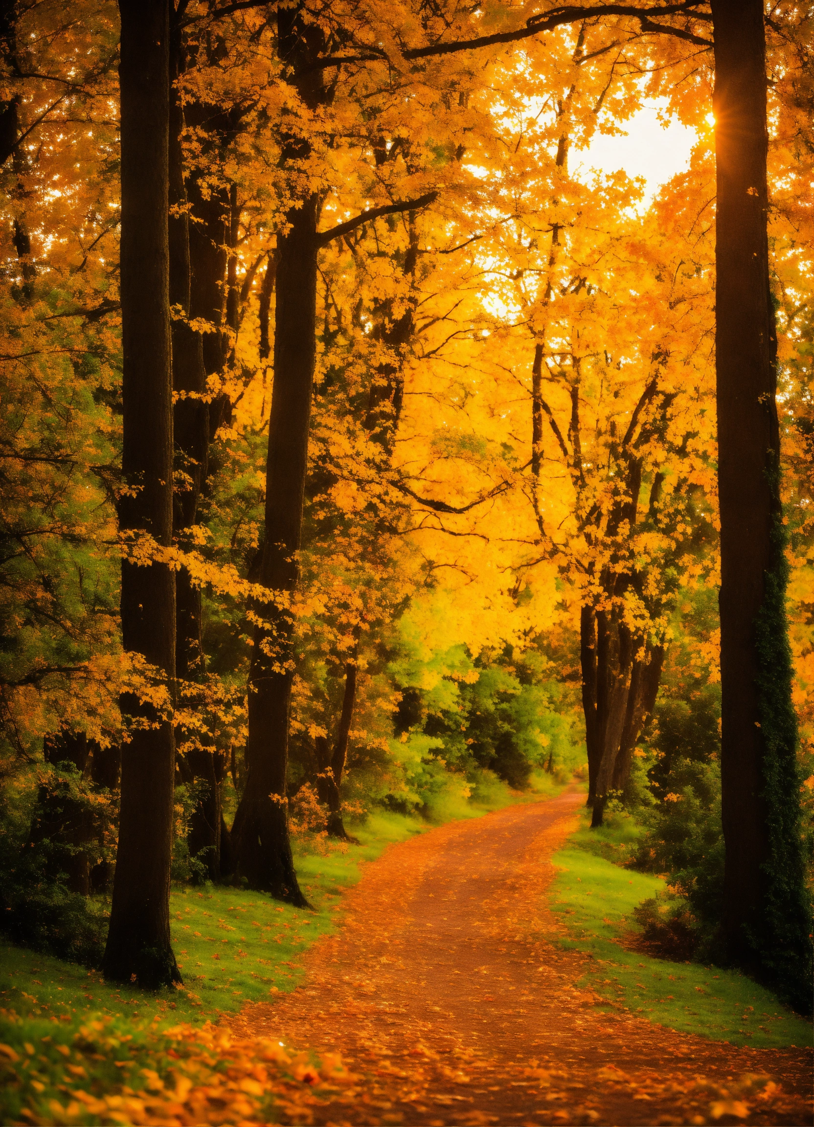 Lexica - Pre's Trail, Eugene Oregon, the Fall season, falling leaves ...