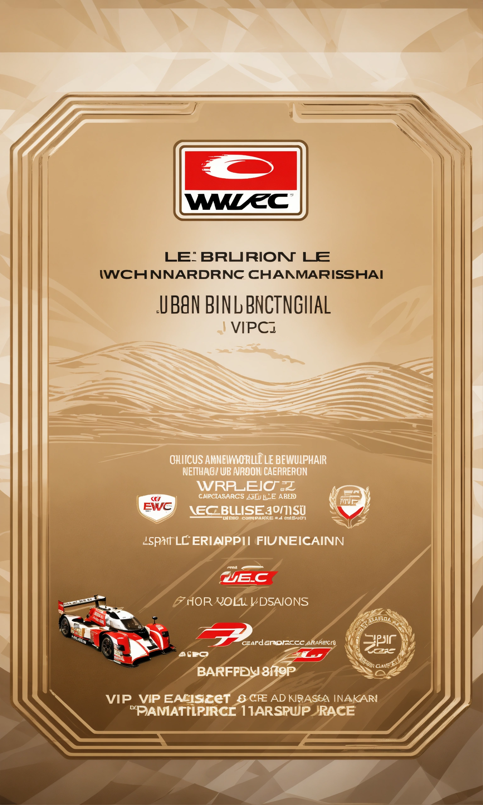 Lexica - WEC World endurance championship card VIP ID pass background ...