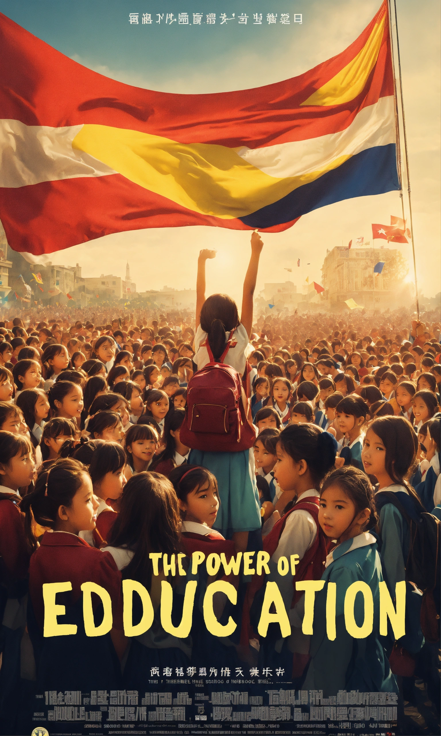 Lexica - Film poster Name "The Power of Education" moderns school ...