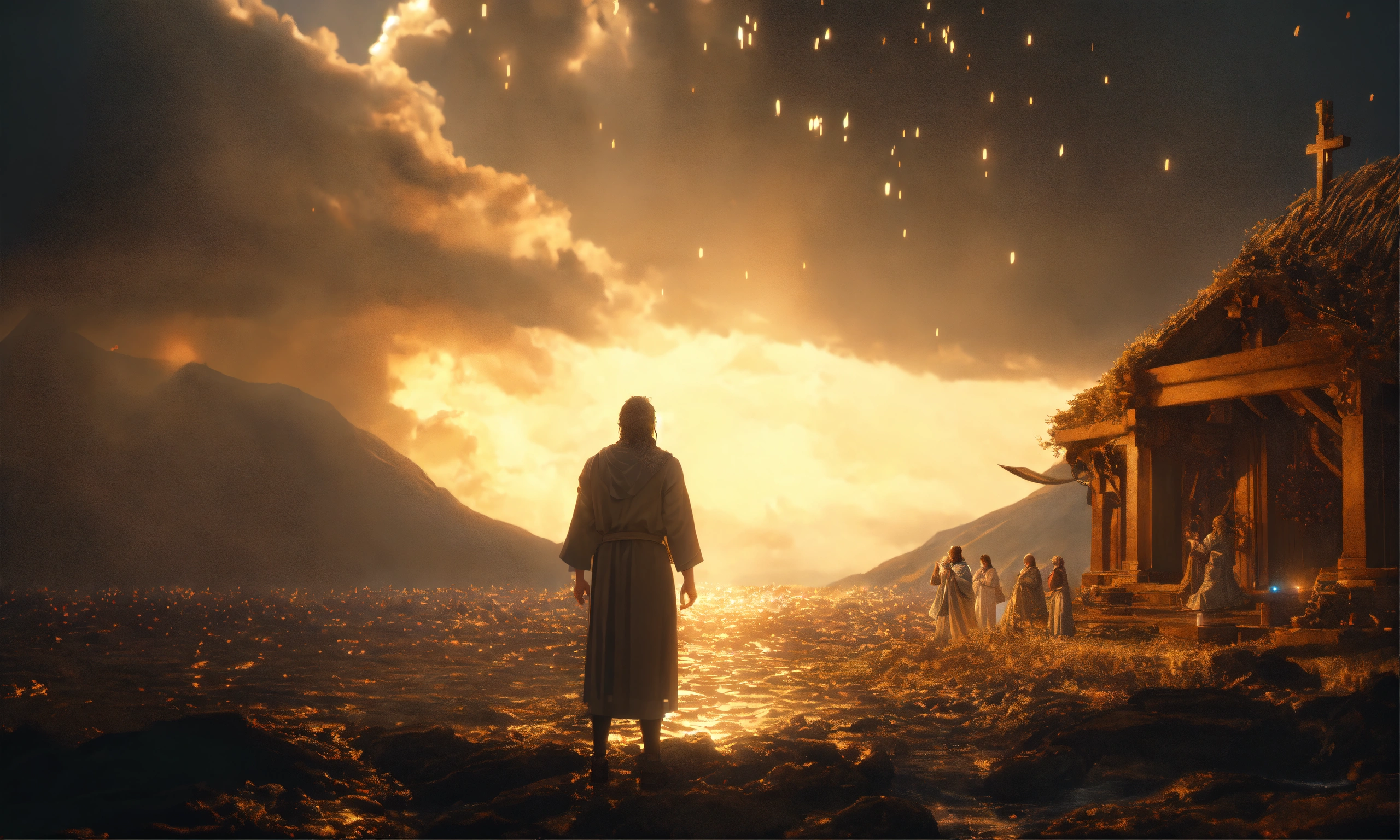 Lexica - Biblical story of Noah praying to God, insanely detailed and ...