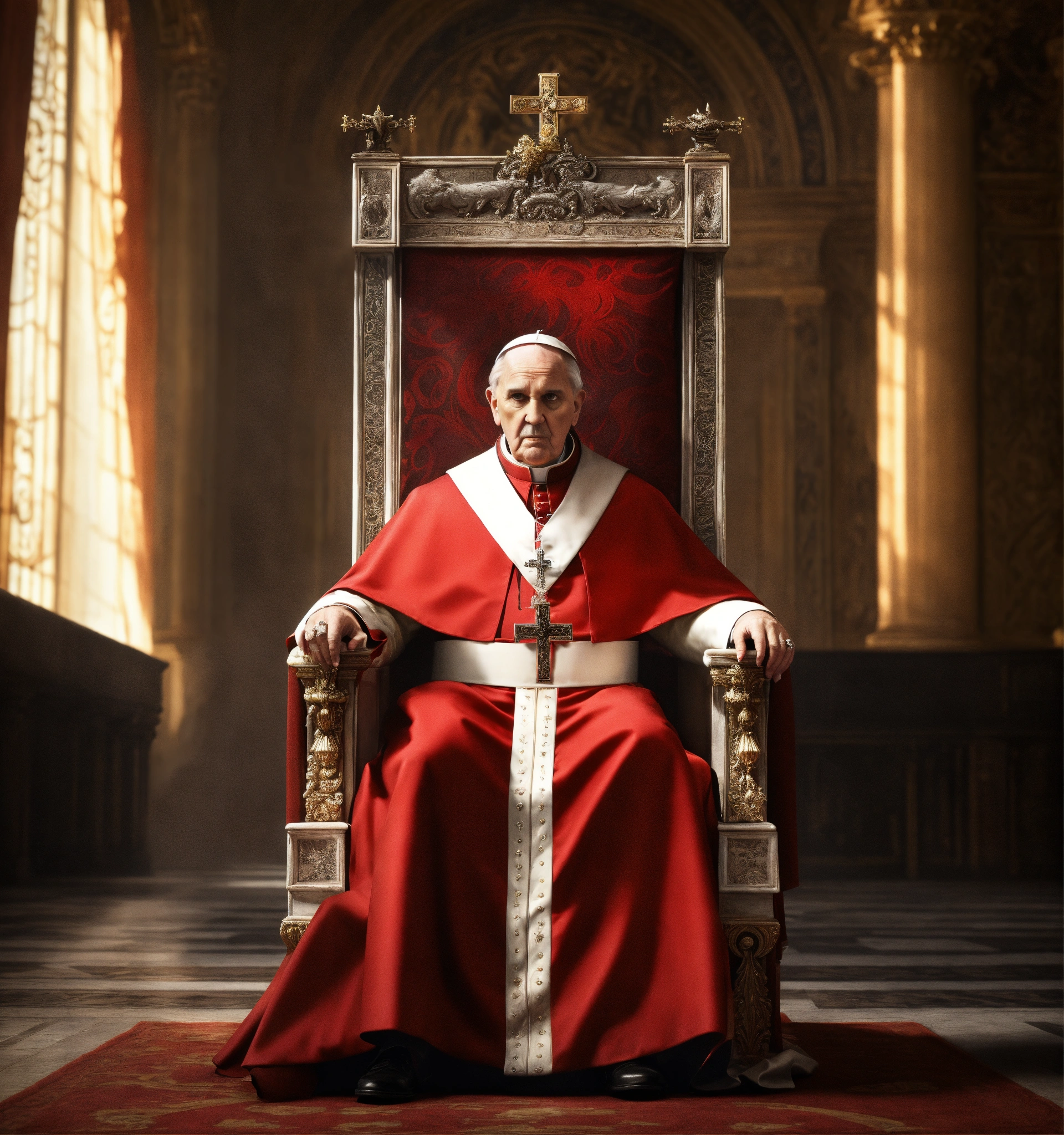 Lexica - Evil demonic pope in the vatican chair, ominous, evil pope ...