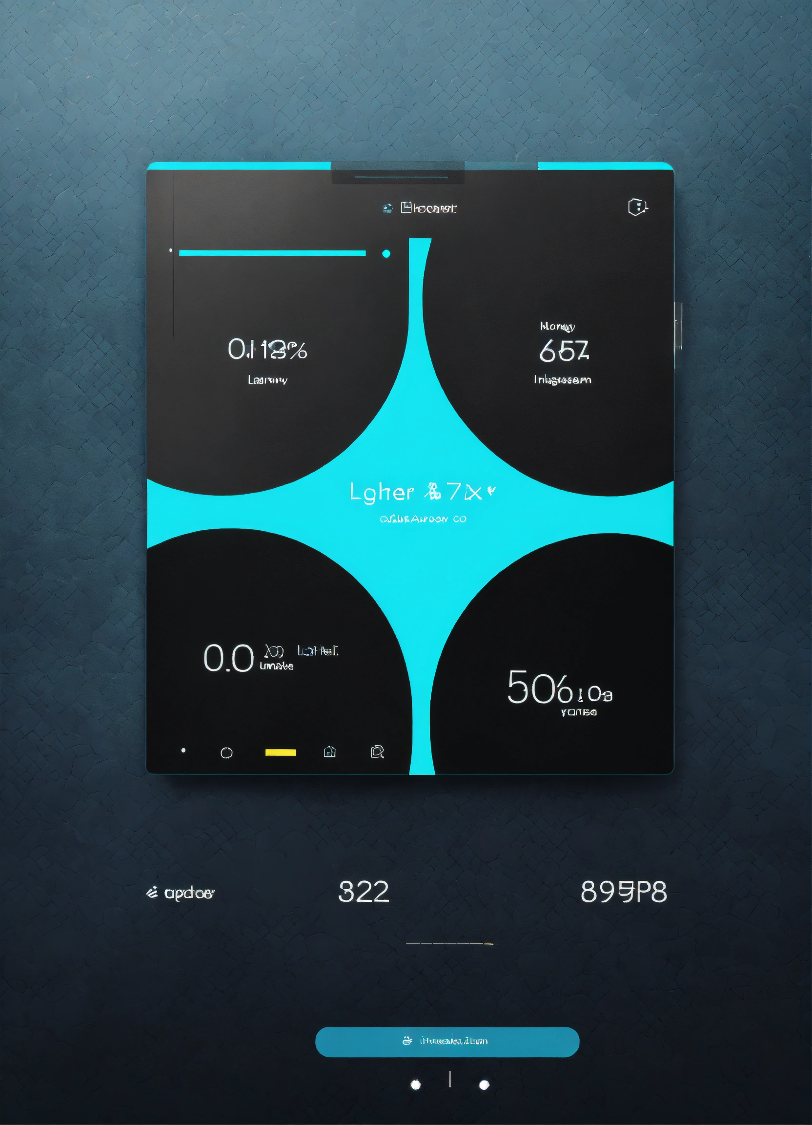 Lexica - Background for instagram ux/ui, light blue, black