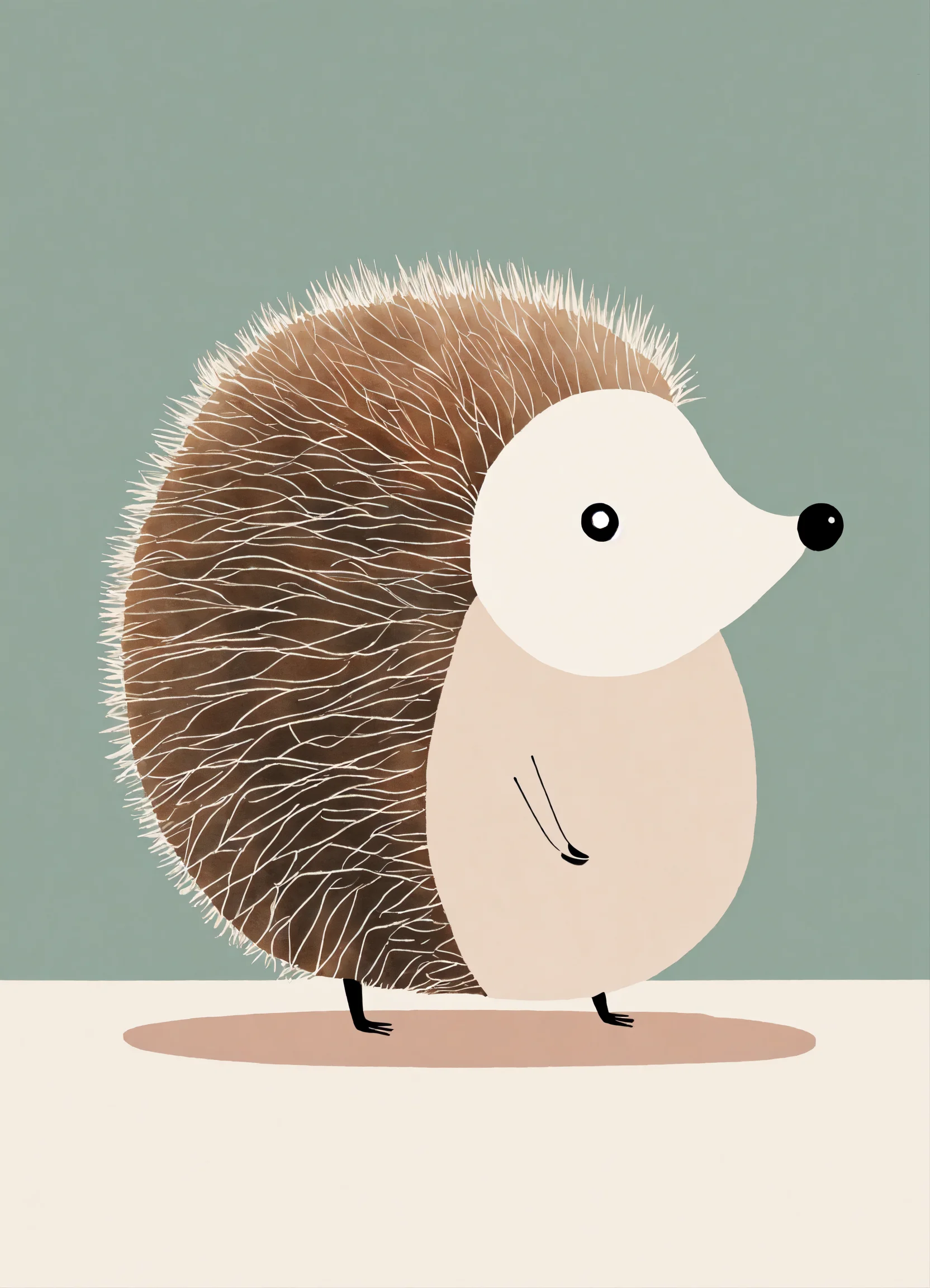 Lexica - A cute minimalistic simple hedgehog side profile Clipart ...