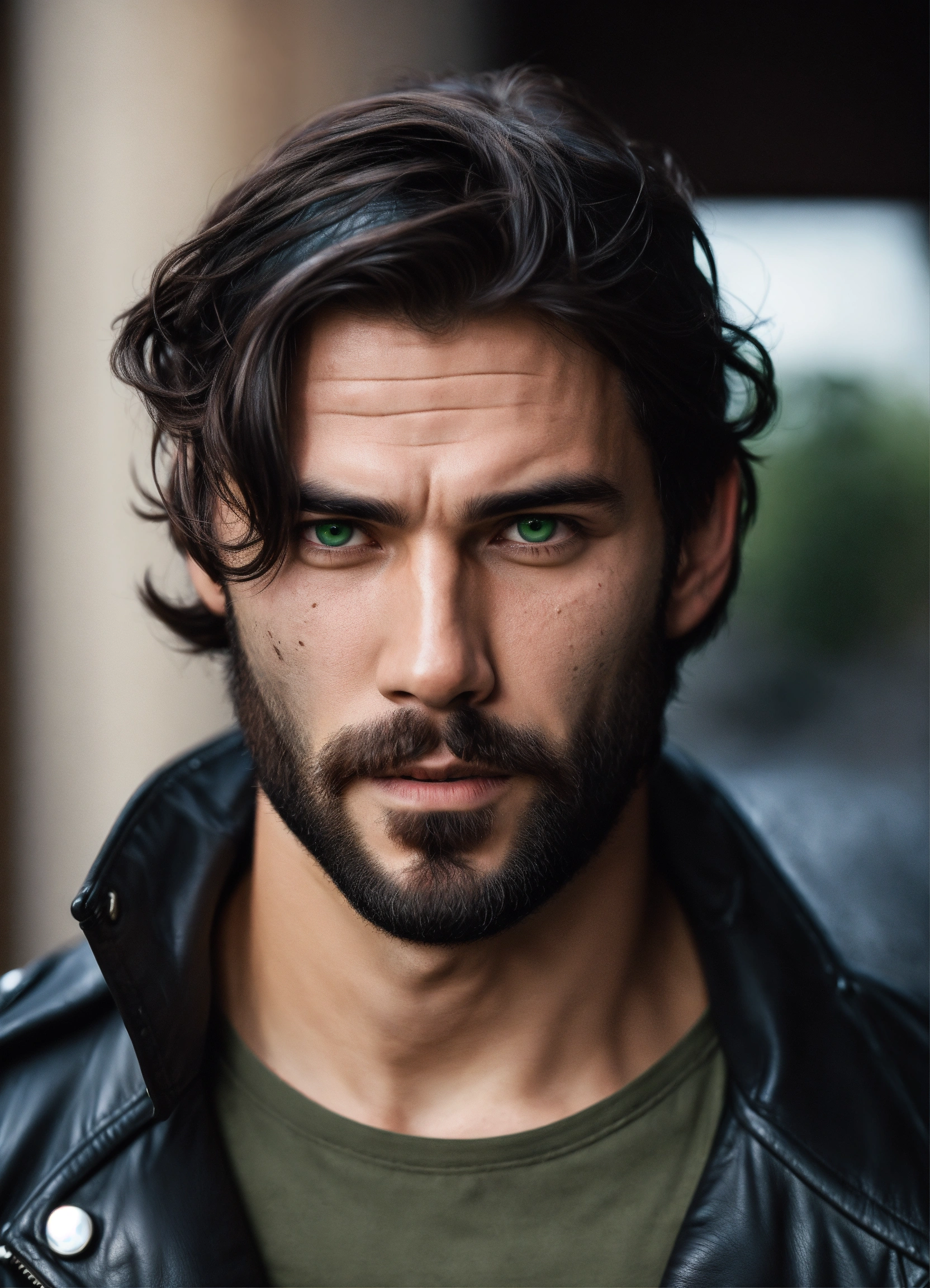 Lexica - A handsome brutal man with a scar across his entire face from ...