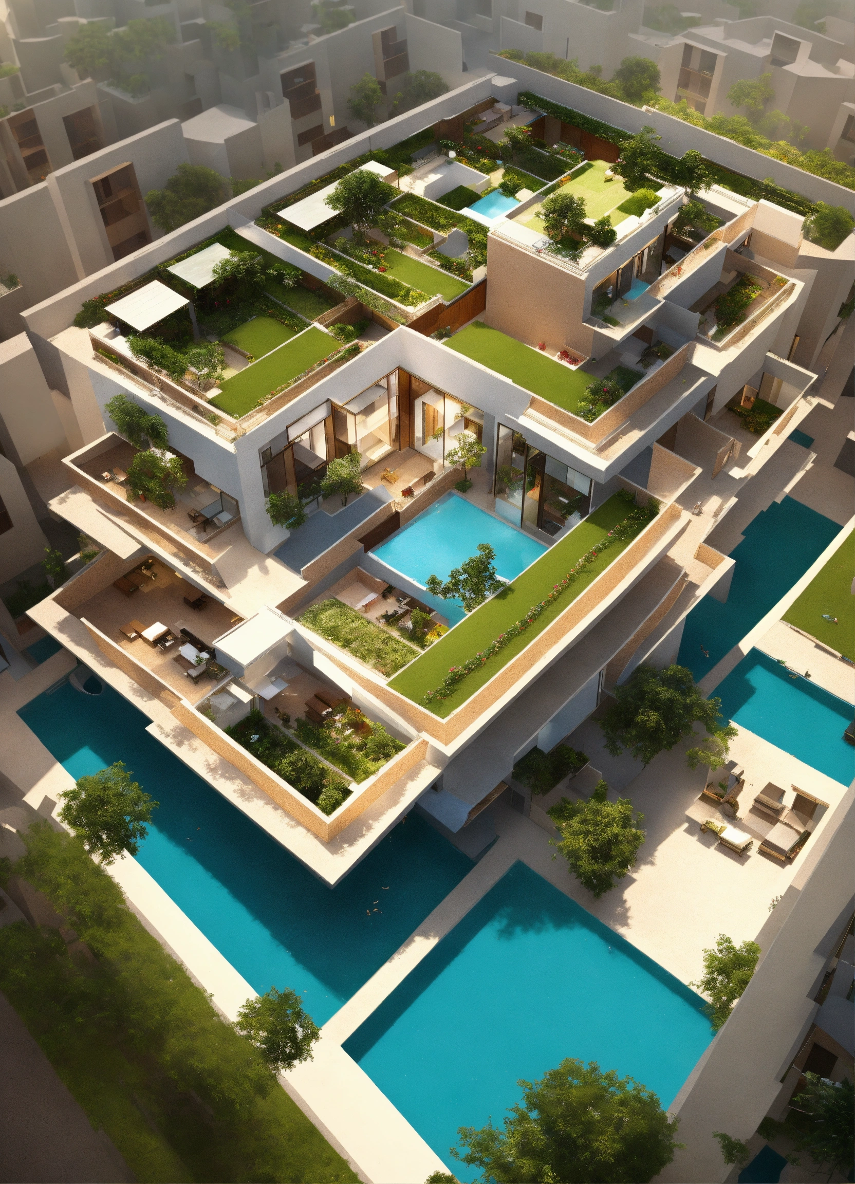 Lexica - A bird's-eye view, a commercial mix used development, with a ...