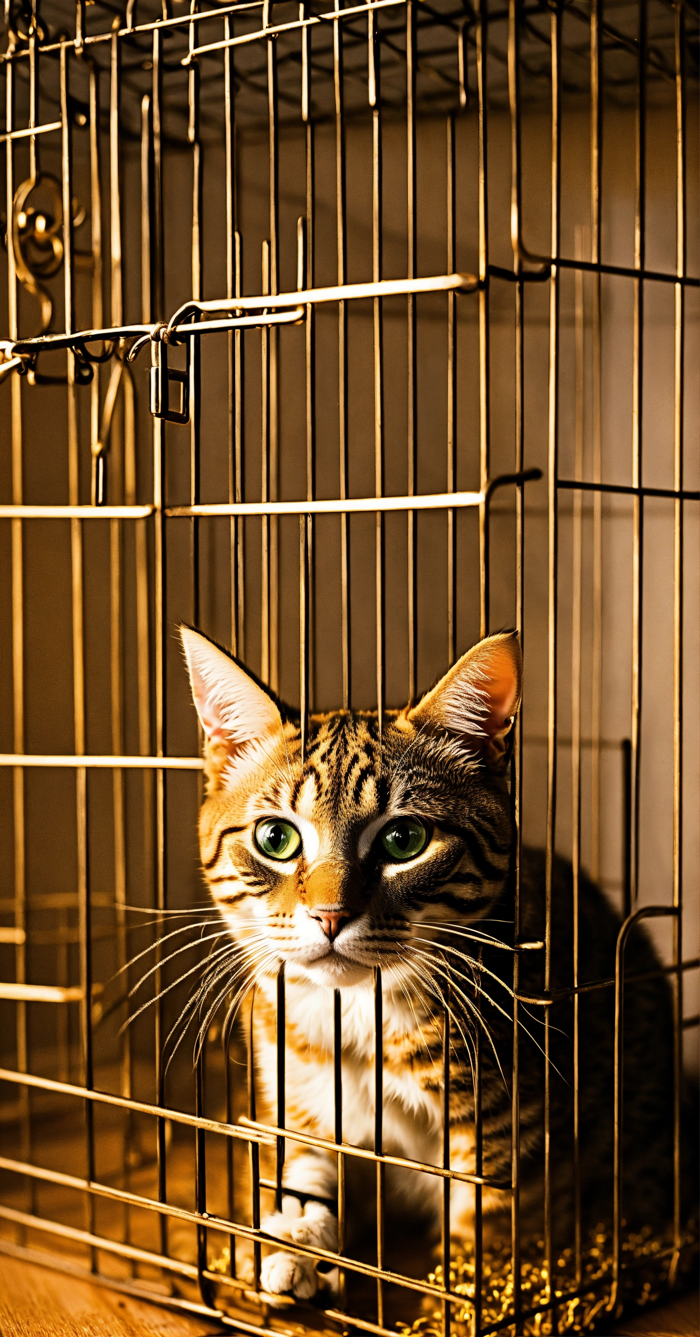 Lexica - Generate a picture of a cat as a daring escape artist ...