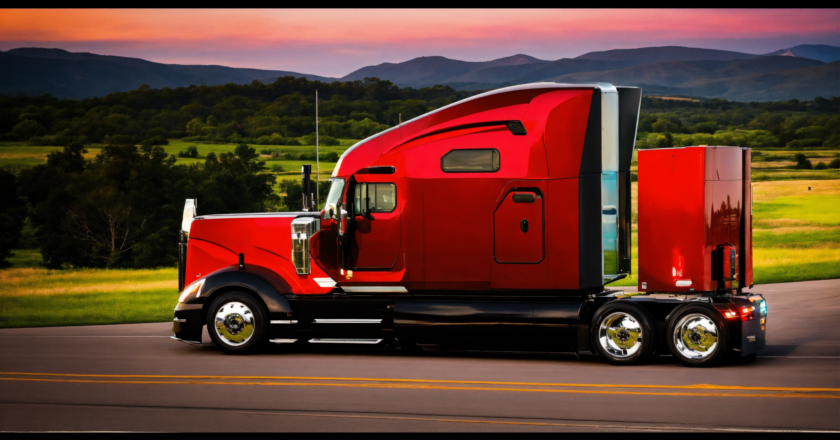 Lexica - 18 wheeler tron future peterbuilt
