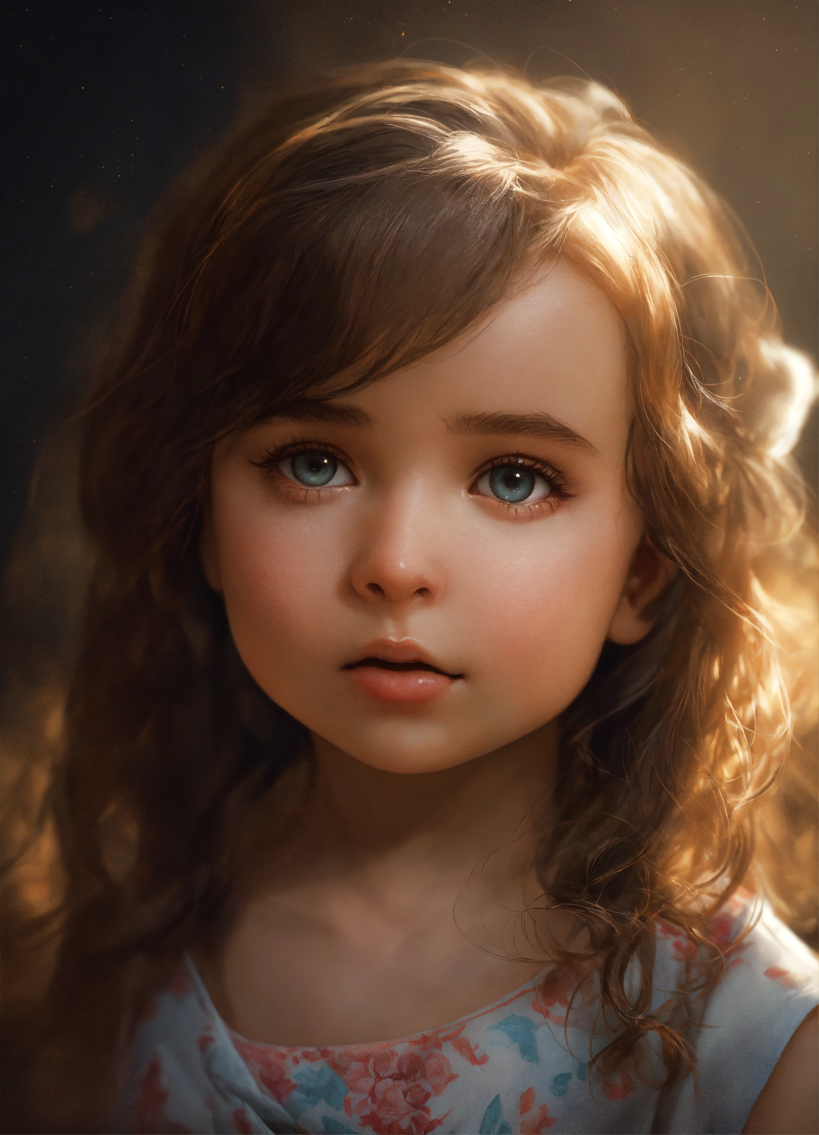 Lexica - Baby little girl, illustrated by greg rutkowski and gaston ...