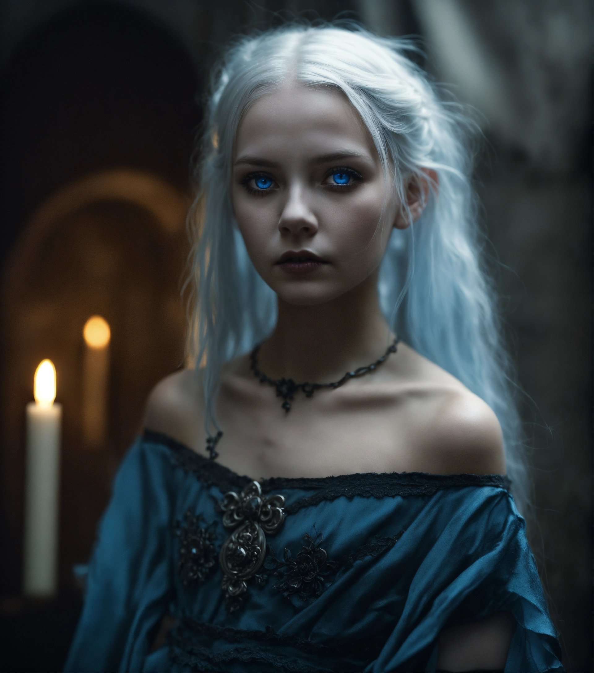 Lexica - Body portrait, twelve year old childish female goth ...