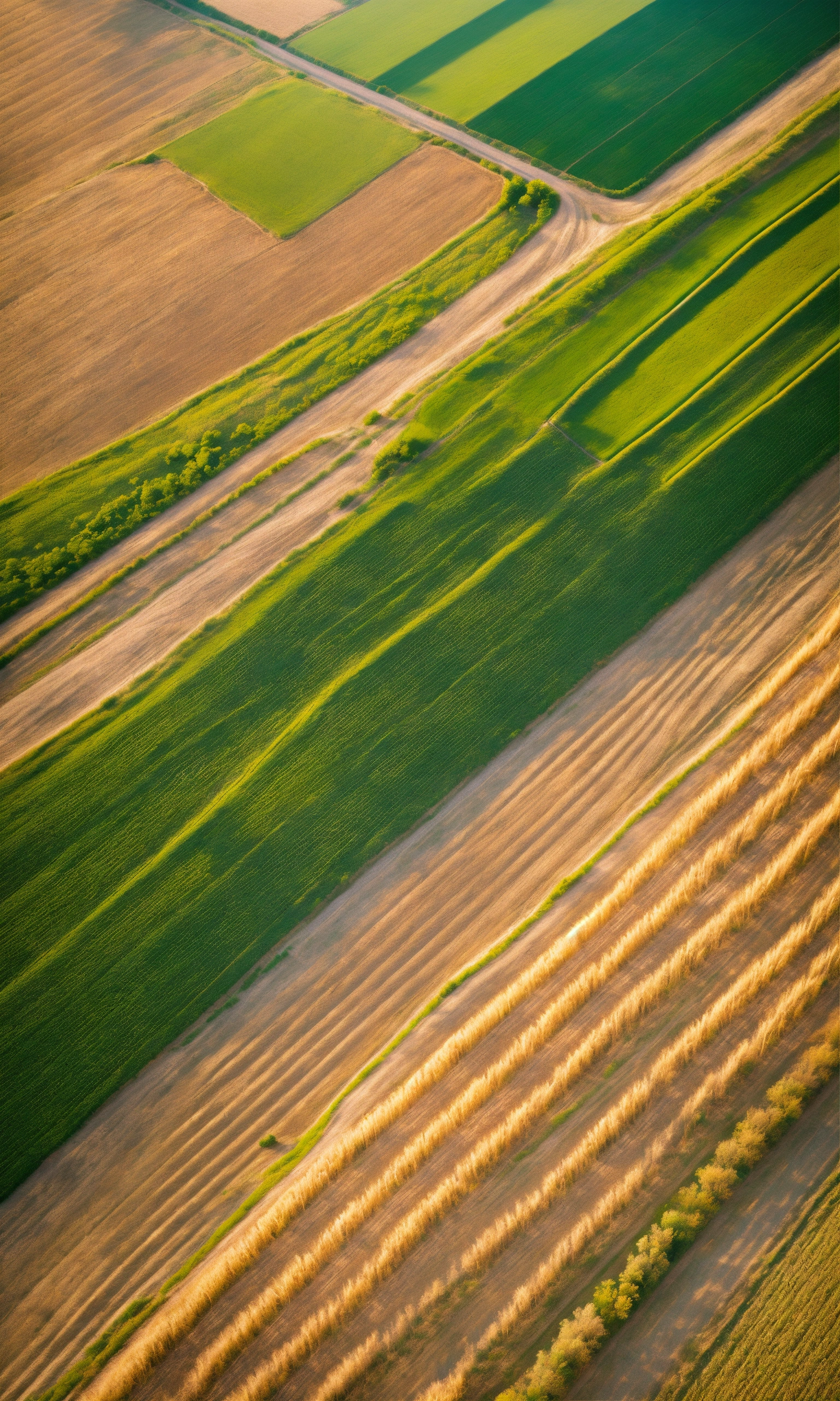 Lexica - View on a many fields of wheat and maize from a satelite in ...