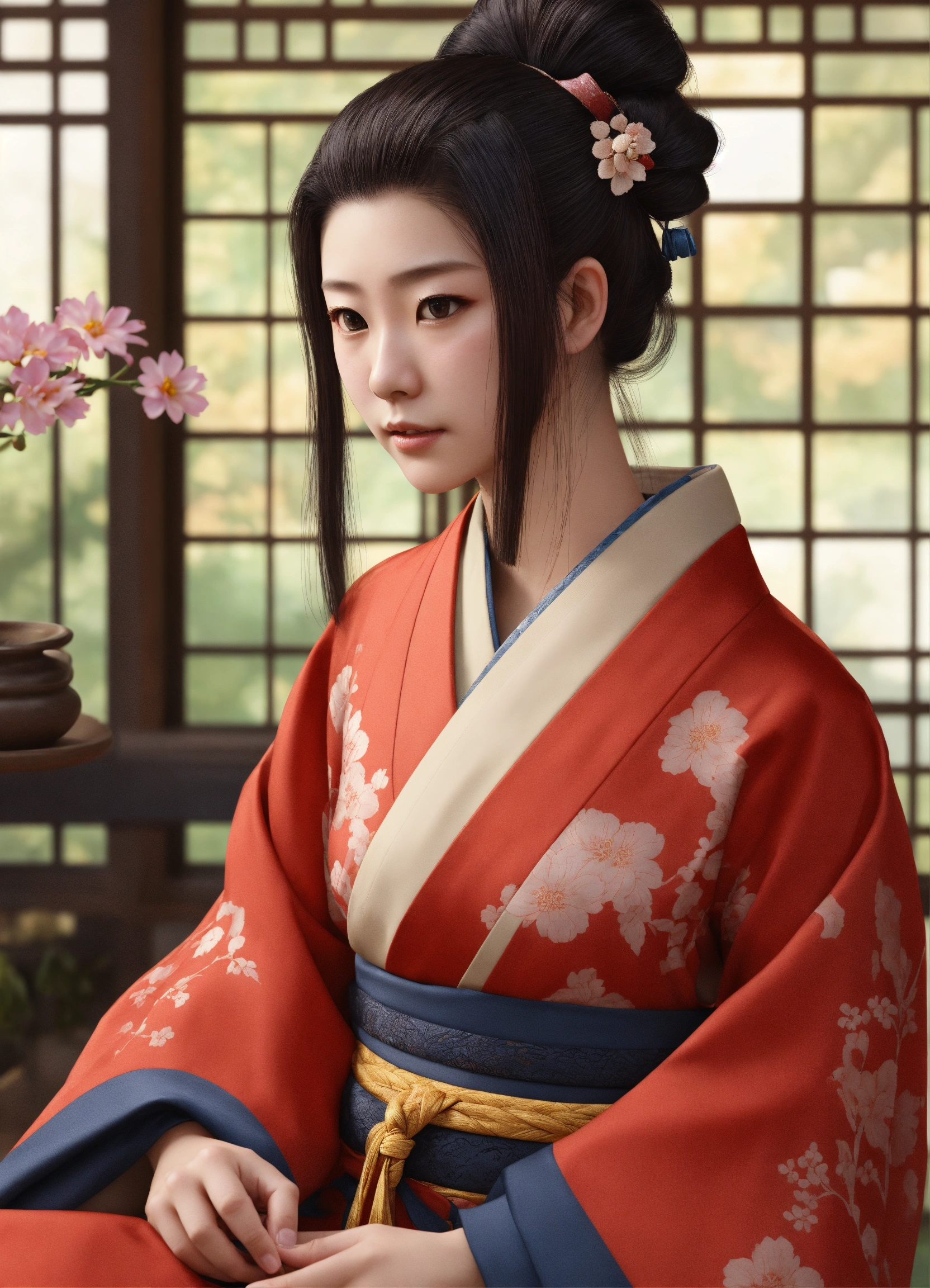 Lexica - Edo period nanako kashira, Ford Hallam style, highly detailed, artstation, concept art ...