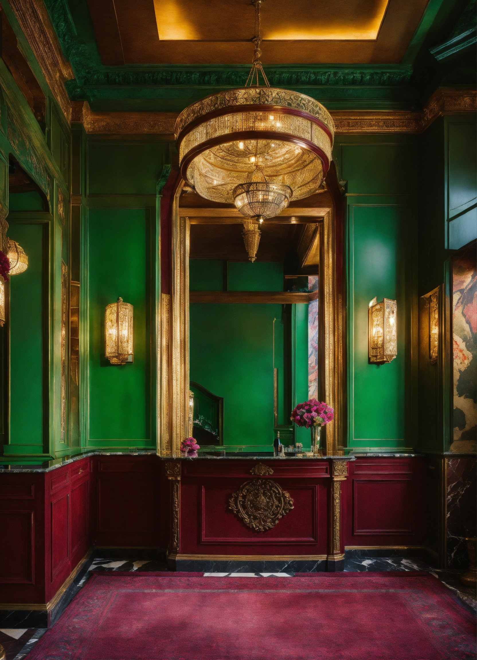Lexica - A bohemian. Espectacular tropical lobby for a nightclub with ...