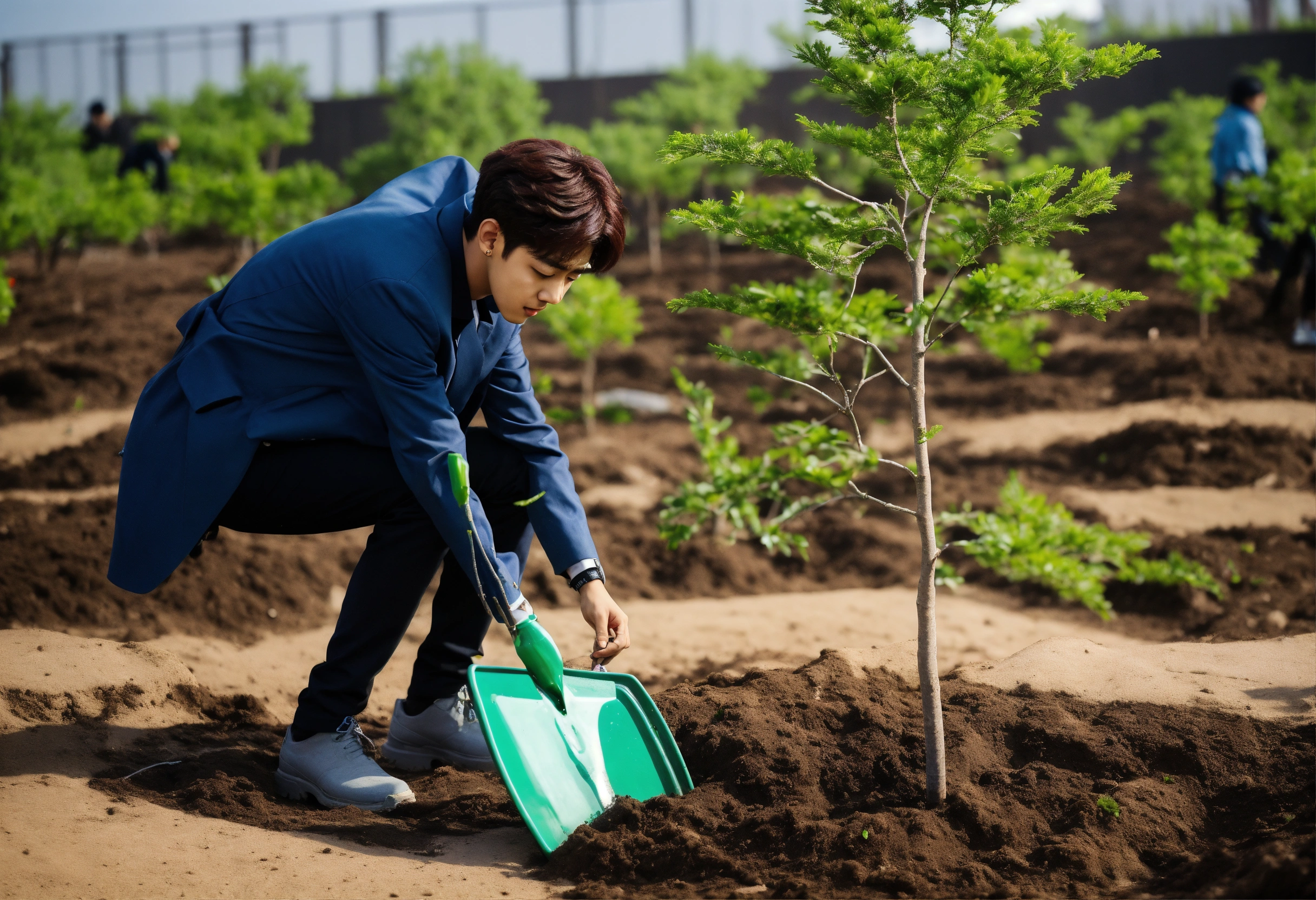 Lexica - Kpop Exo Singer Chanyeol plants tree