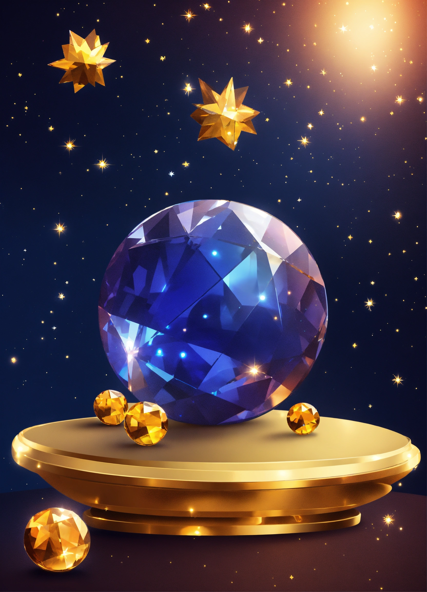 Lexica - Vector graphics, bright design - advertisement of gemstone ...