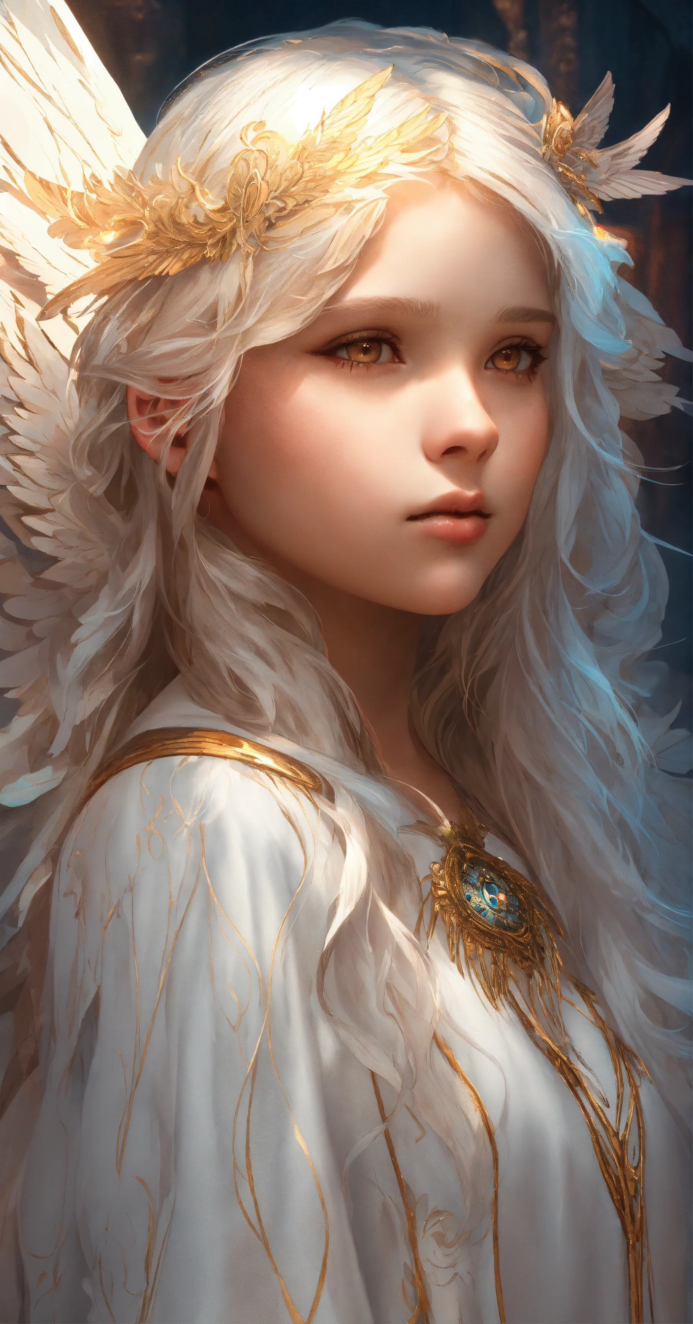 Lexica - Child angel, wings, intricate, headshot, highly detailed ...