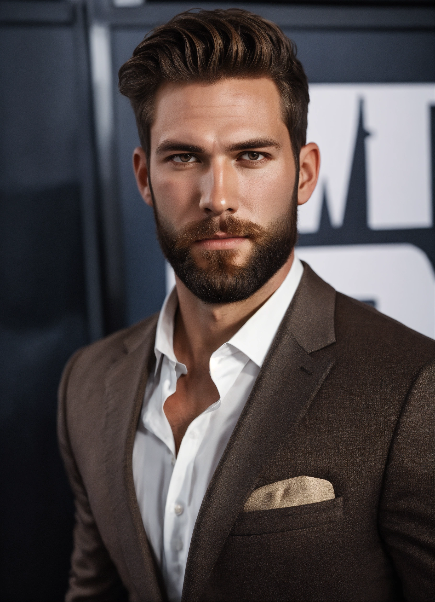 Lexica - A handsome man, tall, with a slender body, dark blond hair ...