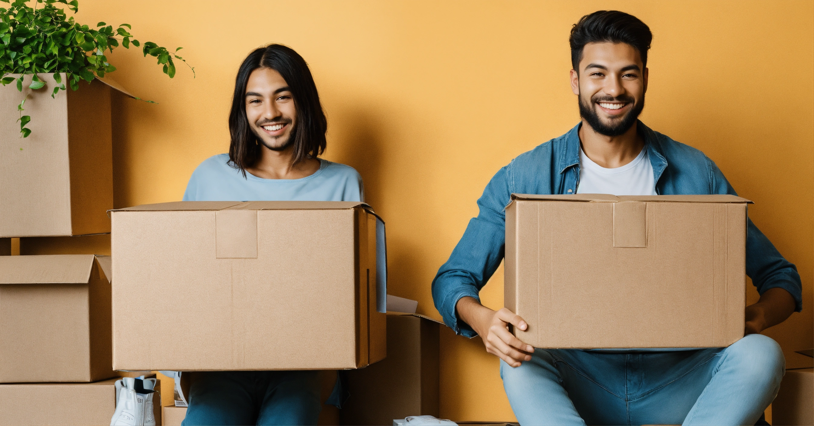 Lexica - Dropshipping photo of two people with boxes