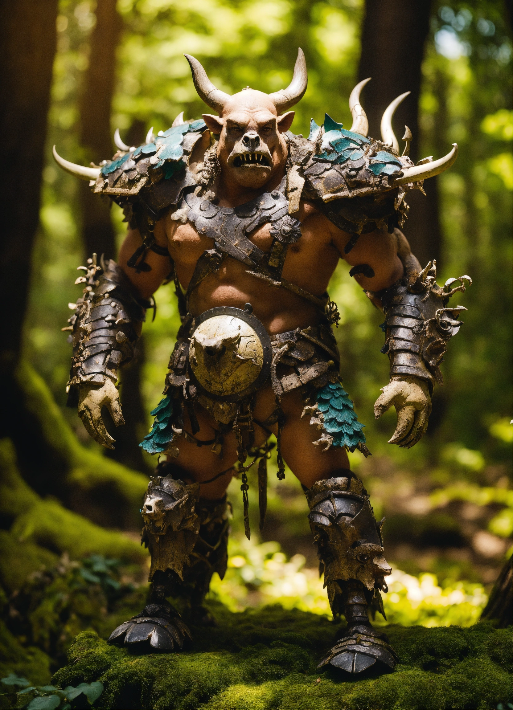 Lexica - Ogre with armor of bones made from wild boar bones in the ...