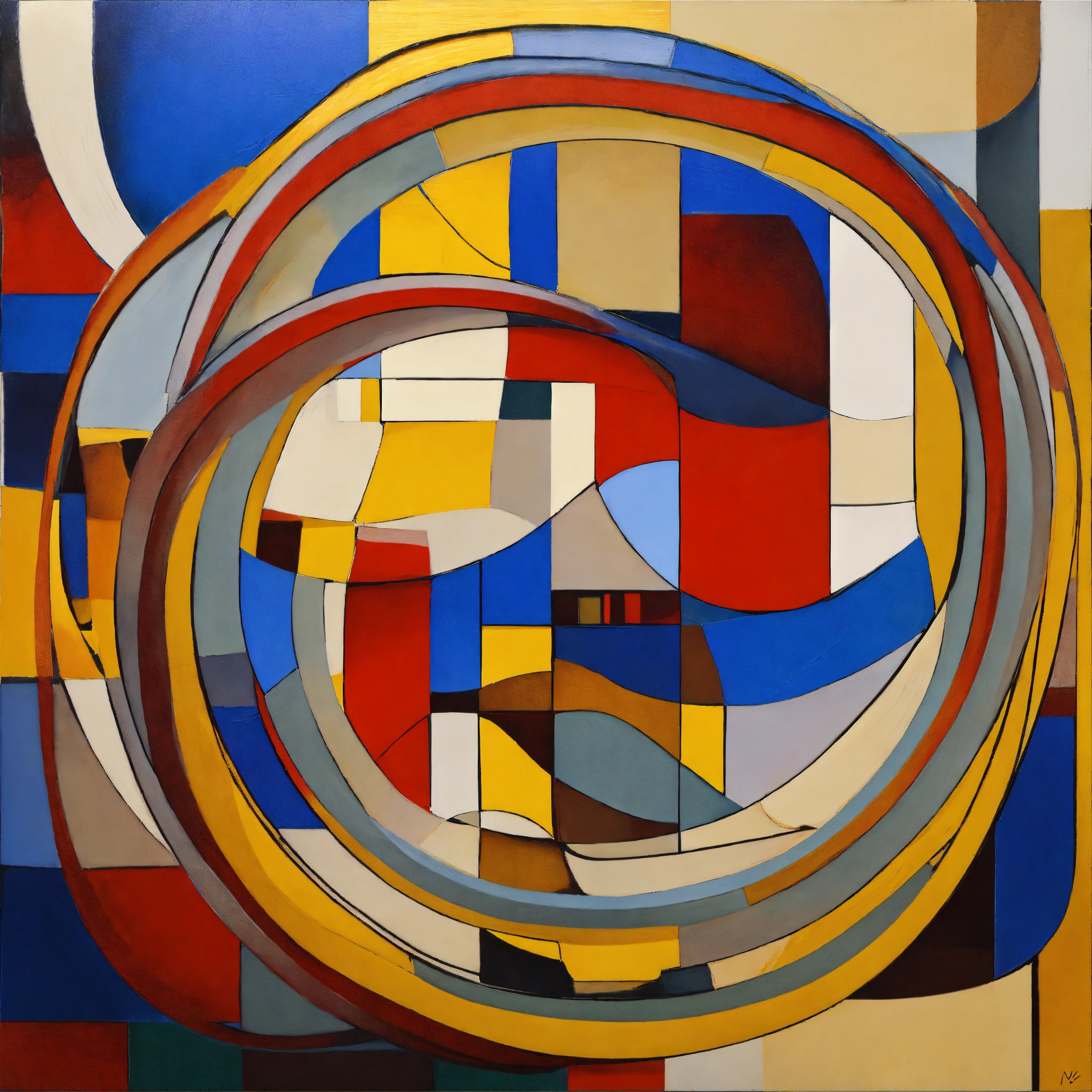 Lexica - Generative abstract curves tubes, oil painting, transparent ...