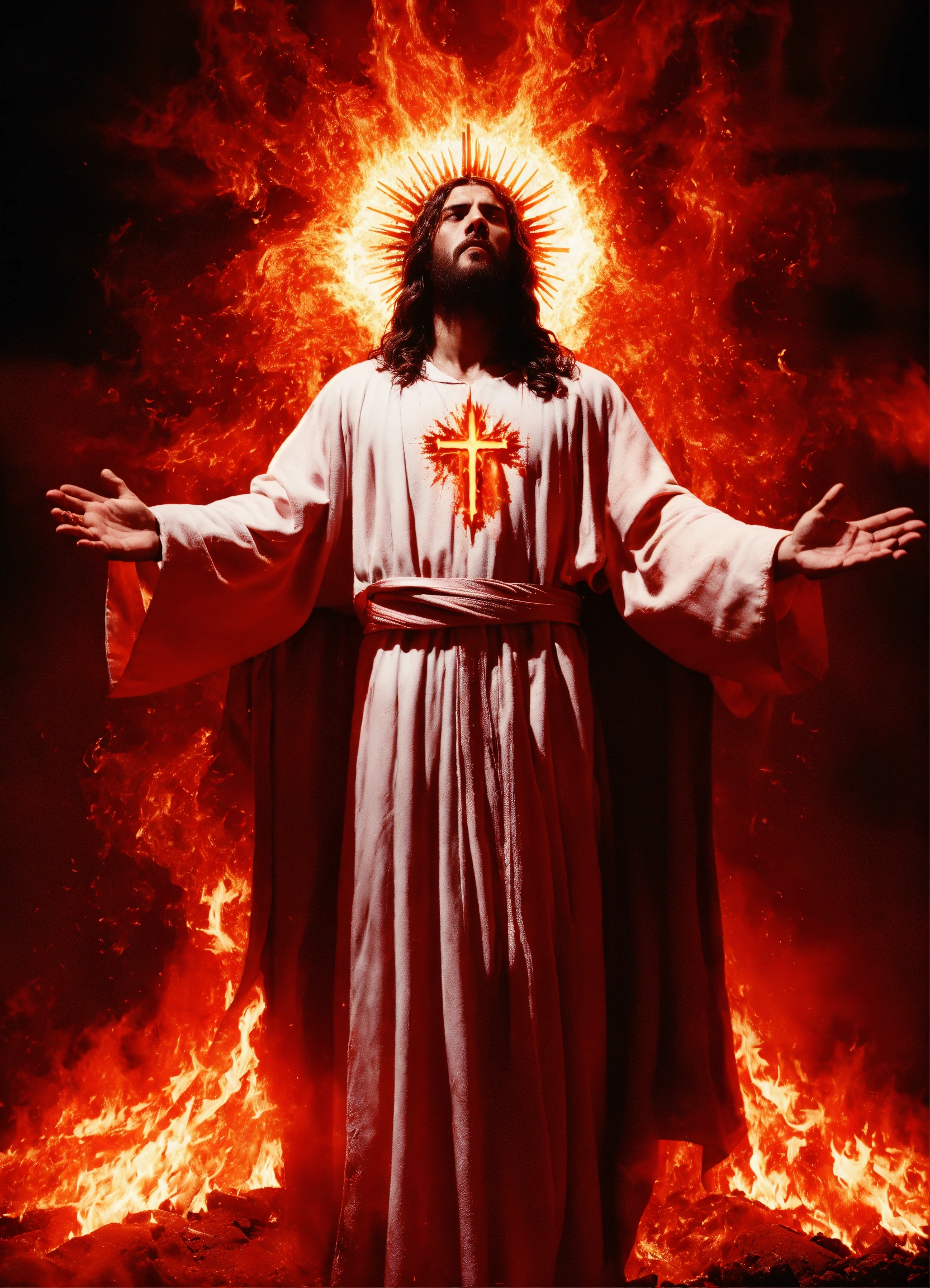 Lexica - Movie still from the passion of the crhrist. shining Jesus ...