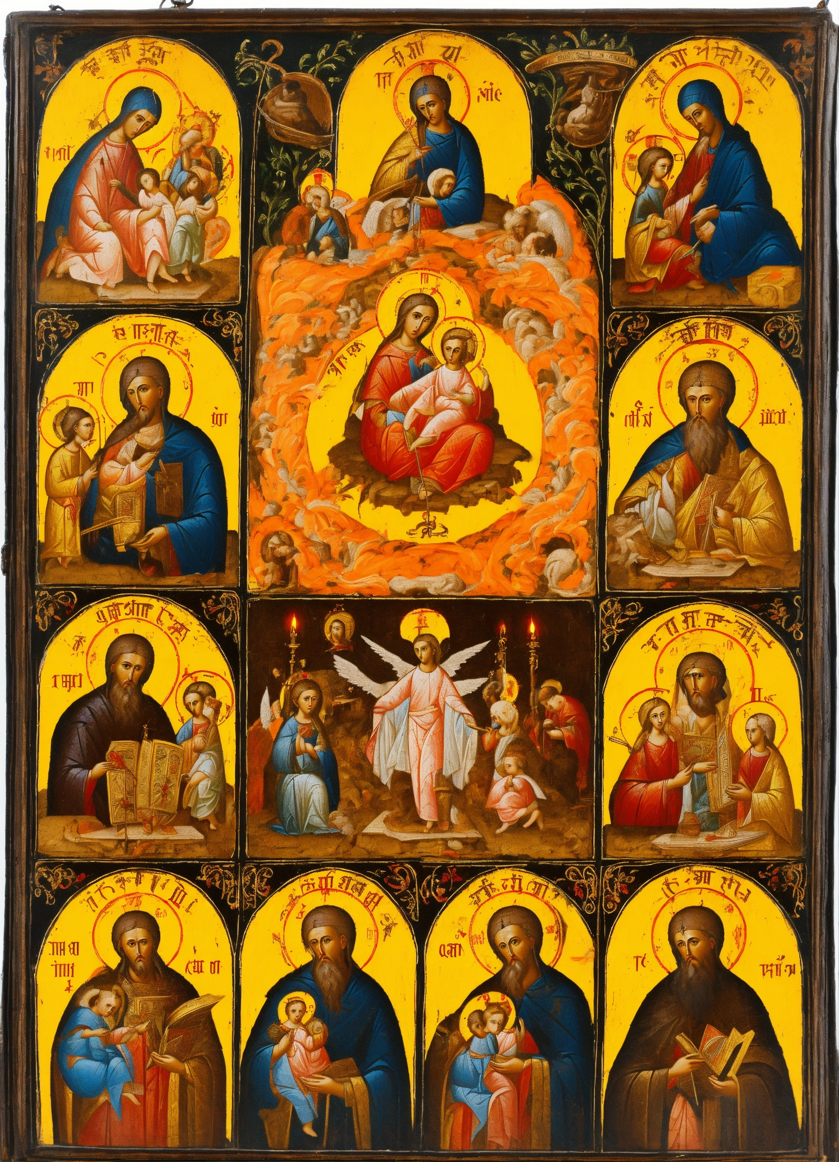 Lexica - Orthodox icon with the seven deadly sins