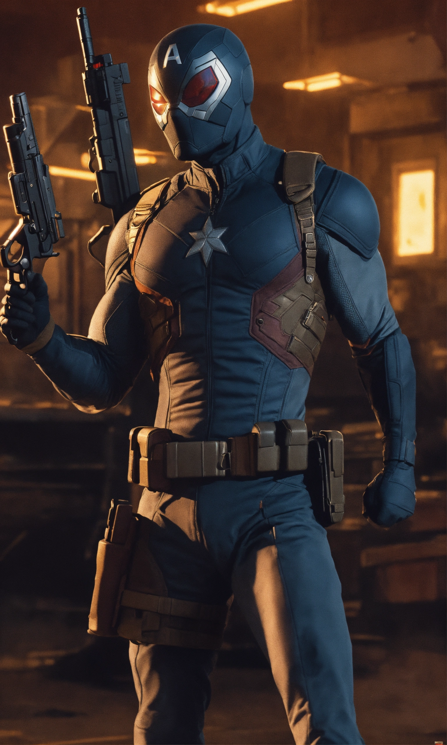 Lexica - Marvel diamondback with a gun animated without words or logos