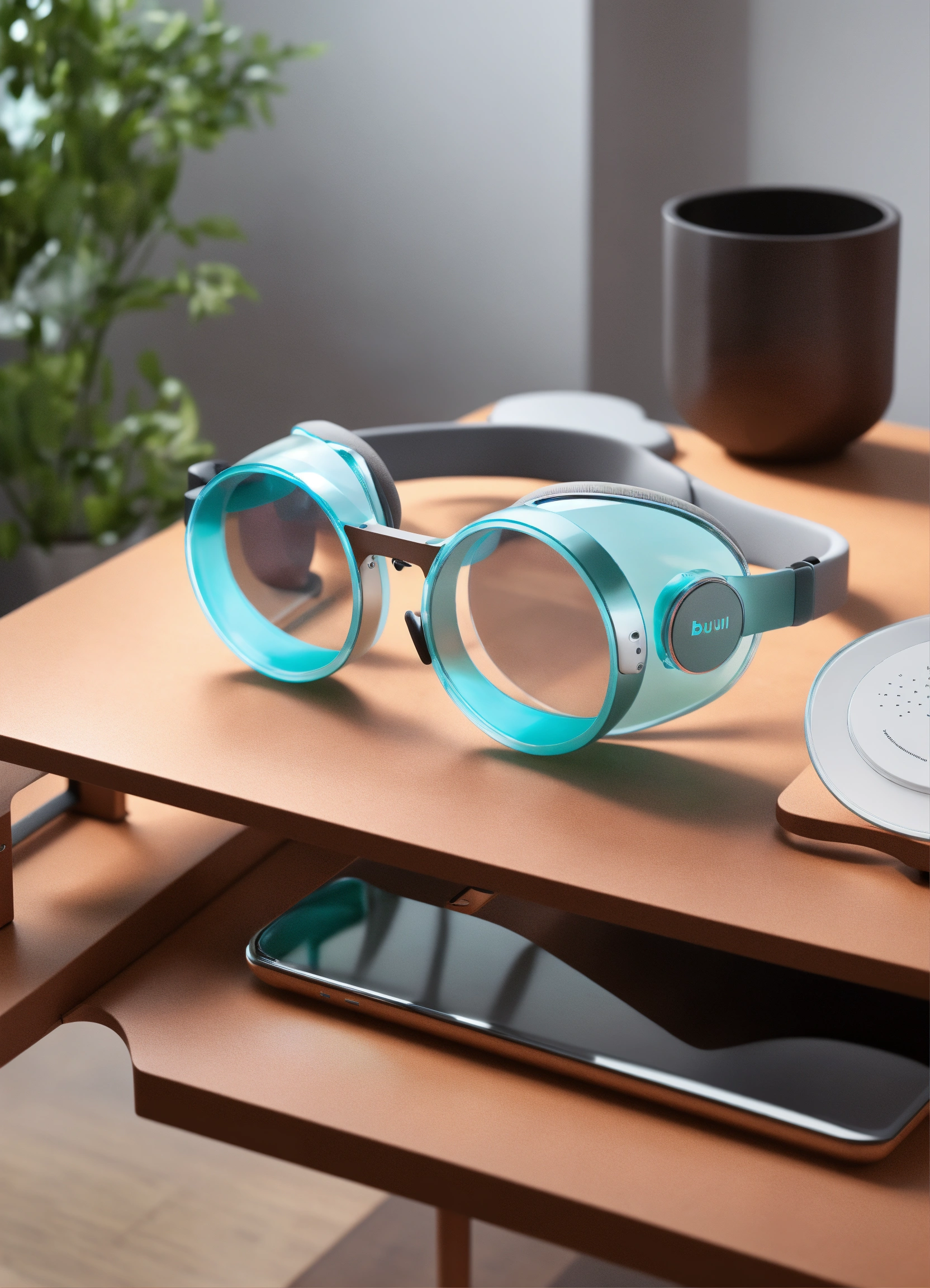 Lexica - A stunning, minimalist curved, pastel translucent glass AR ...