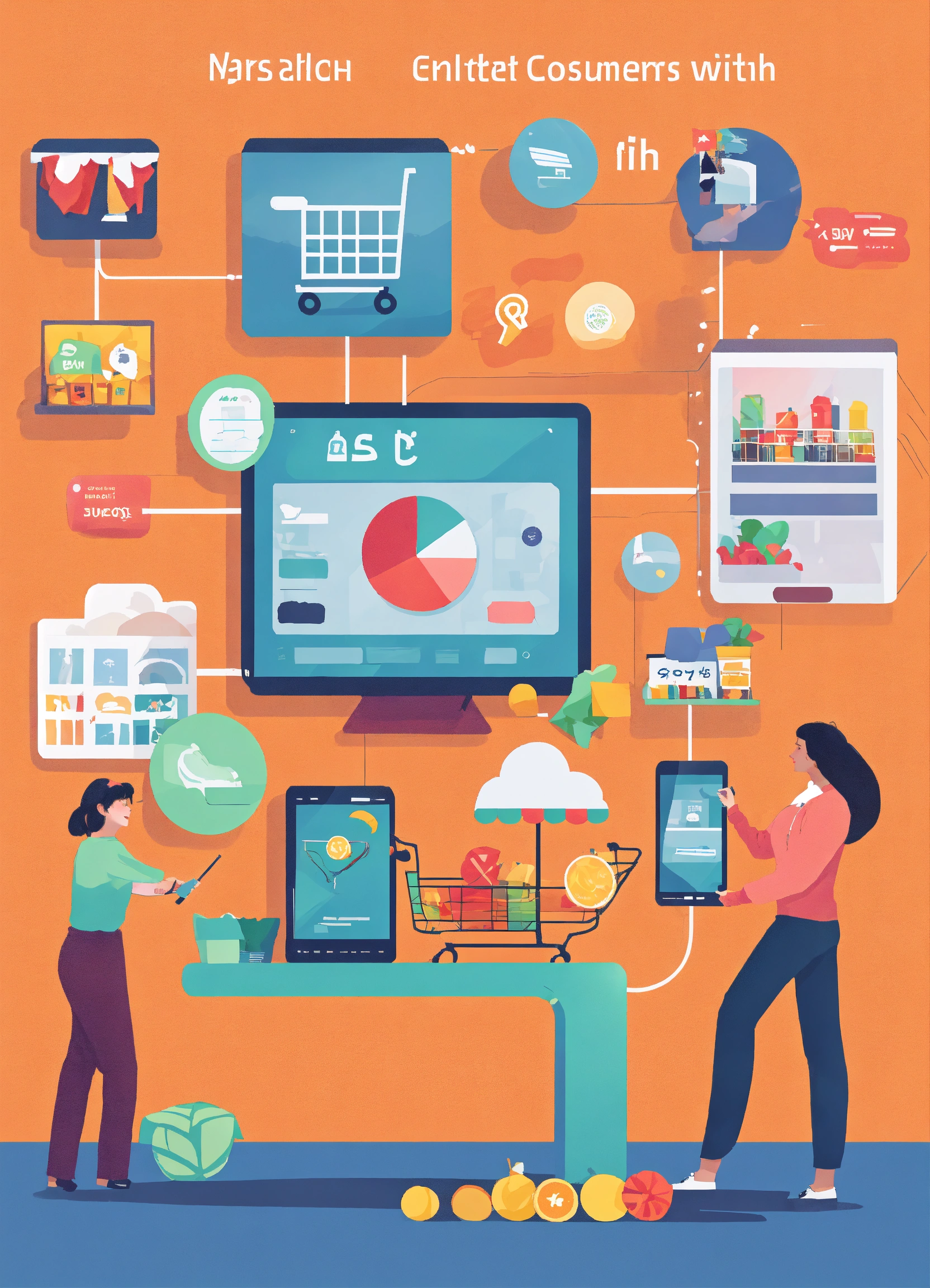 Lexica - Design an image illustrating the concept of market-driven ...