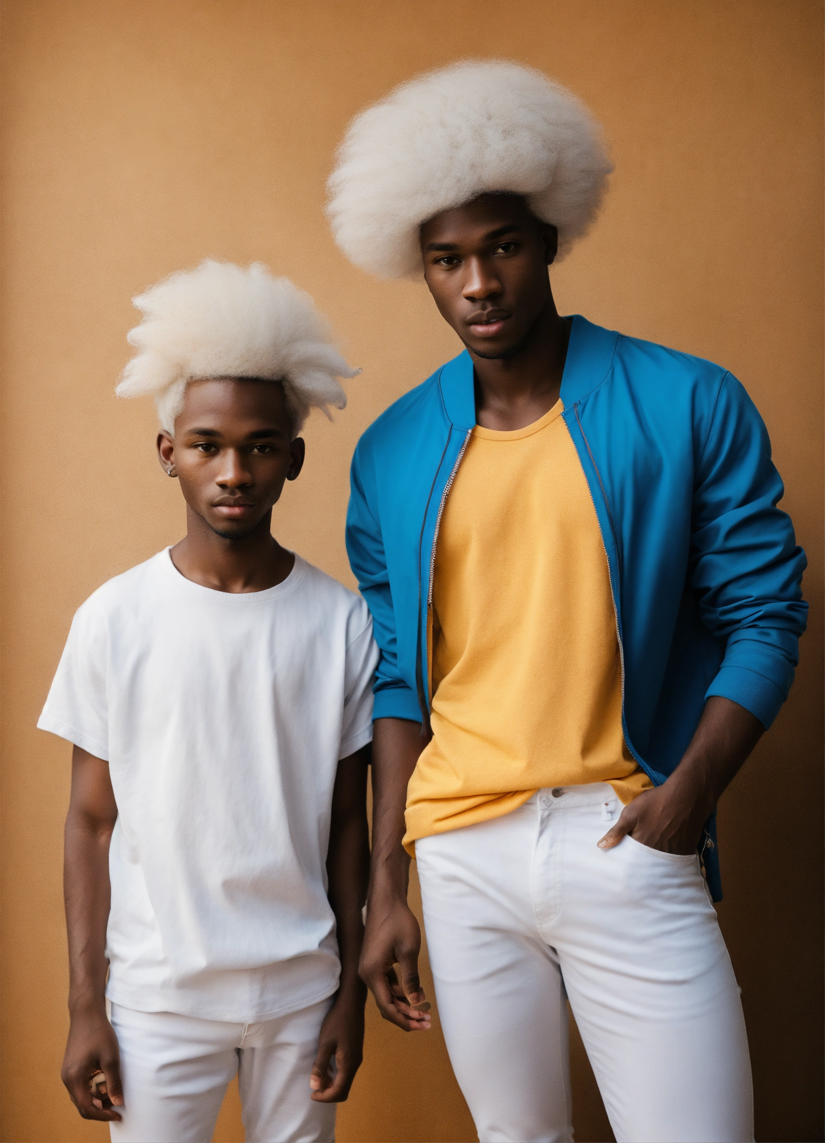 Lexica - Two Gorgeous pale albino African male brothers Broad nose ...