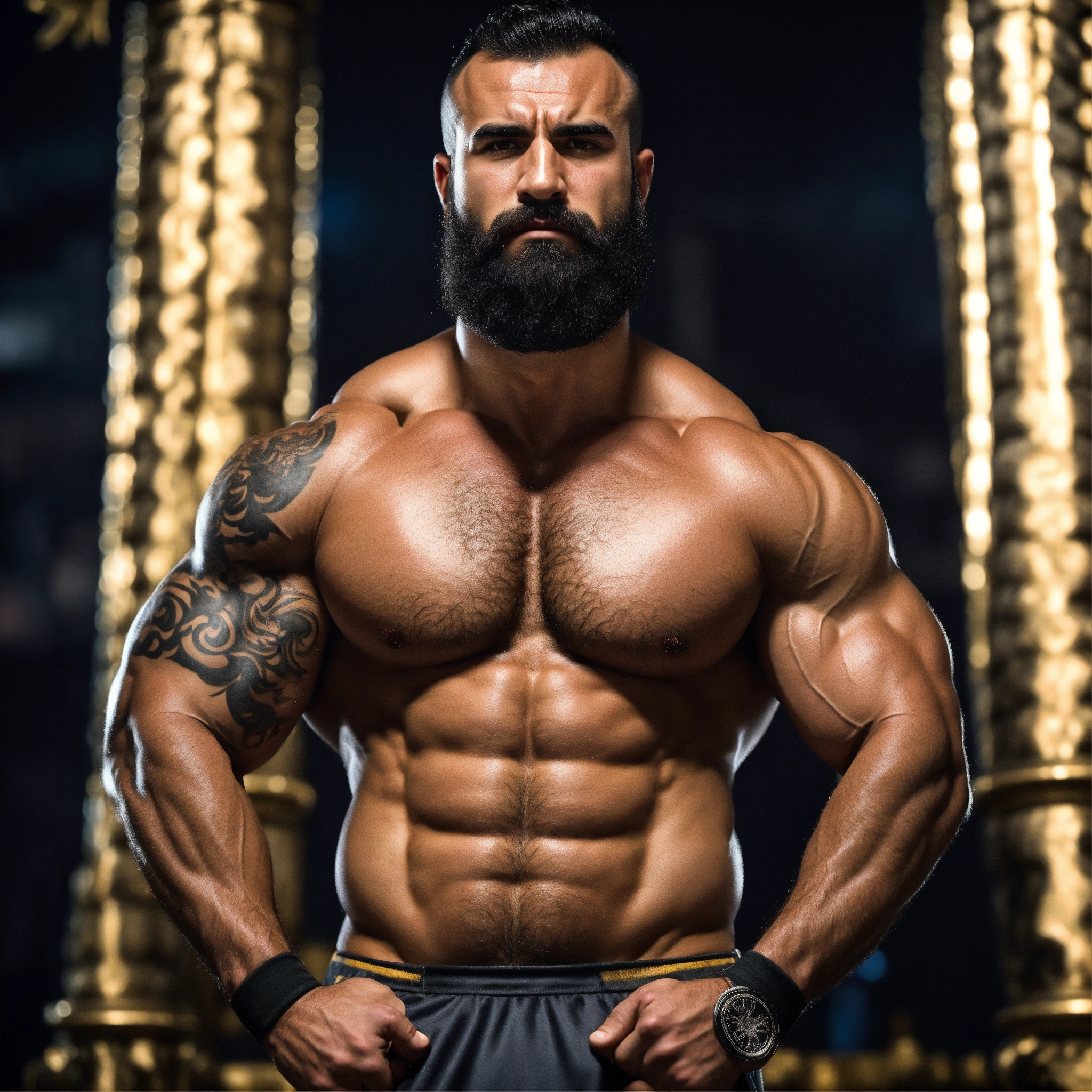 Lexica - 30-year-old hairy Turkish man with big muscles, big ...