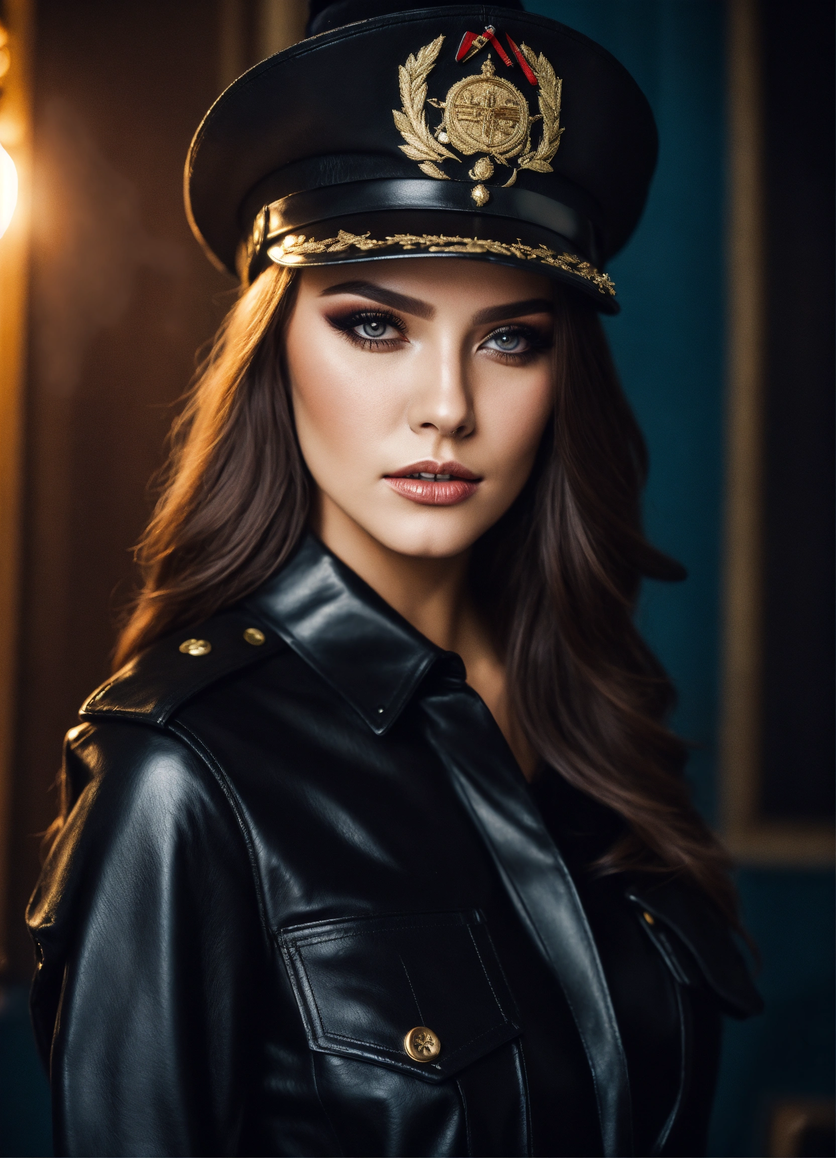 Lexica - Brightly light portrait, stunning european woman model, smoky ...