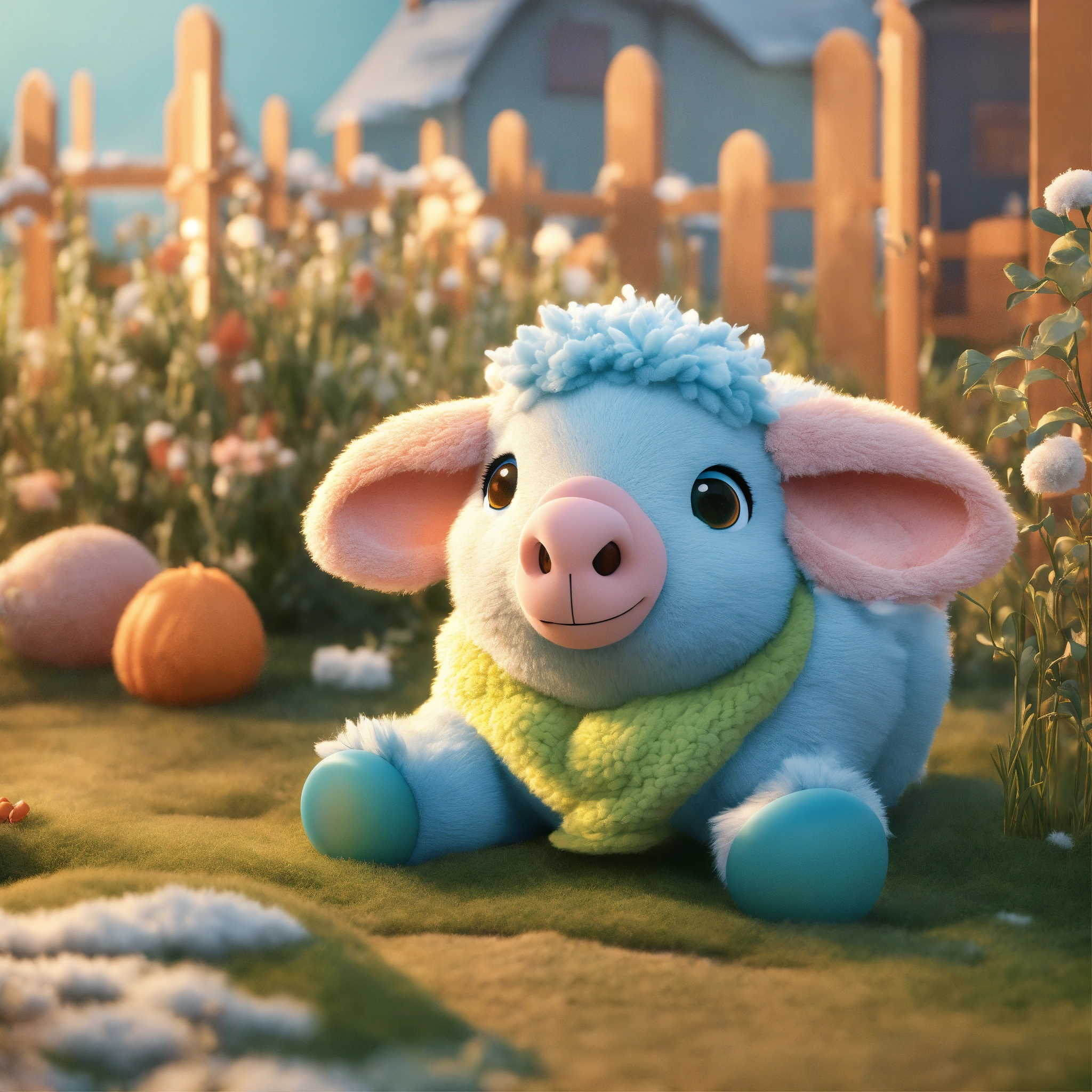 Lexica - Cuddly creature designs with a Pixar-inspired 3D aesthetic, featuring softer textures ...