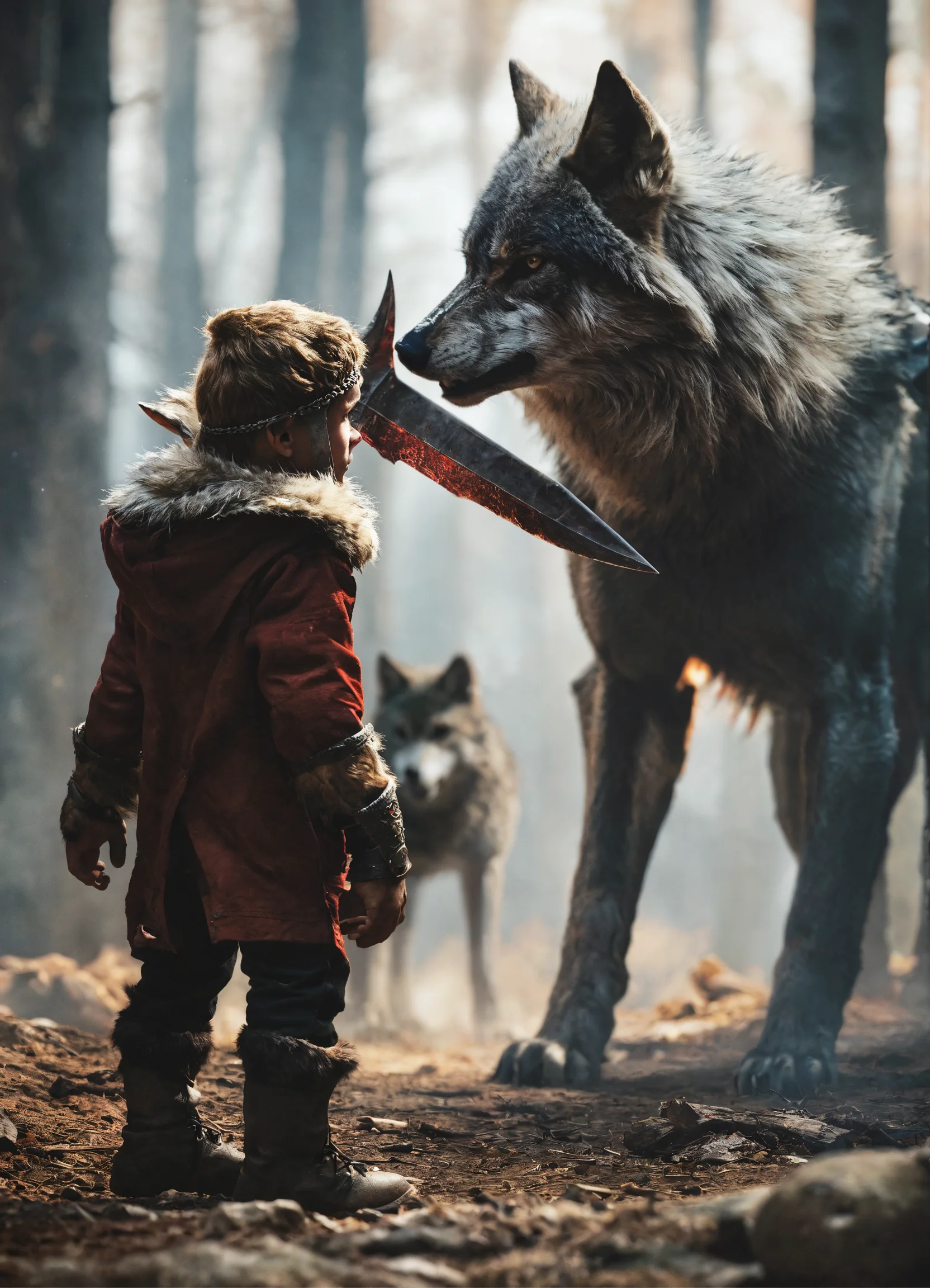 Lexica - Meeting good and bad wolf ready to fight and the good wolf ...